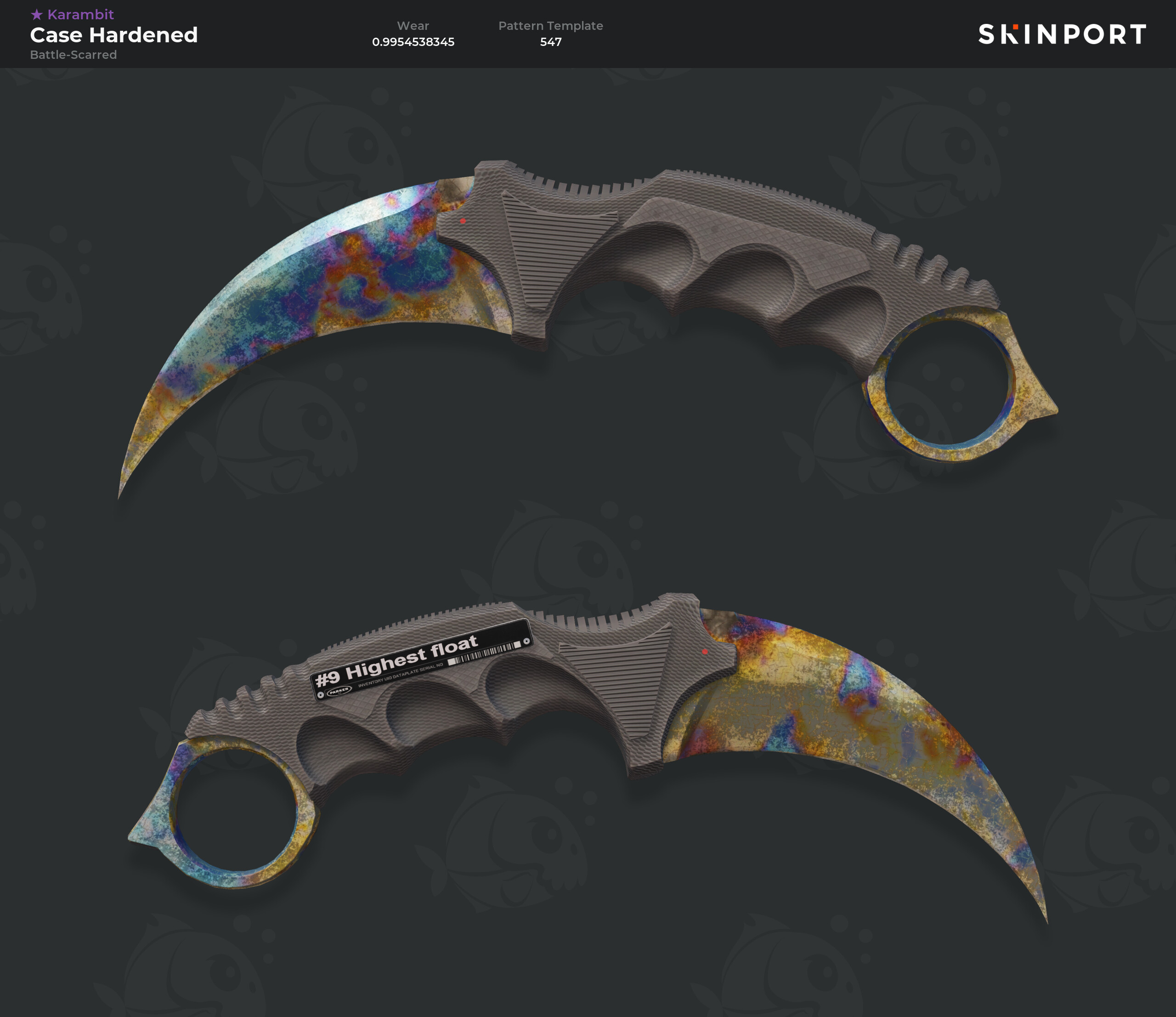 Karambit ★ | Acero templado (Deplorable) - Counter-Strike 2 - Skinport