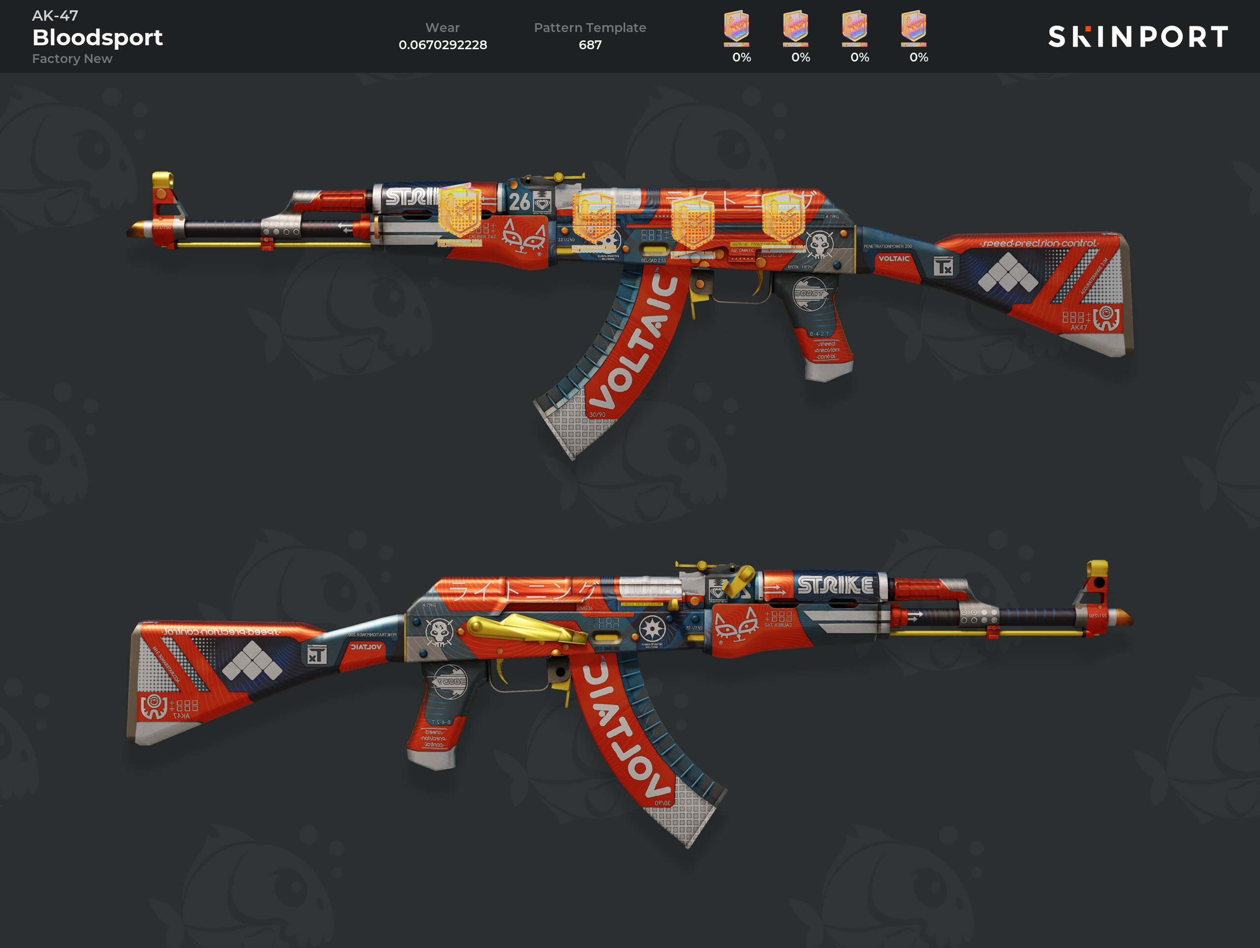 AK-47 | Bloodsport (Factory New) - Counter-Strike 2 - Skinport