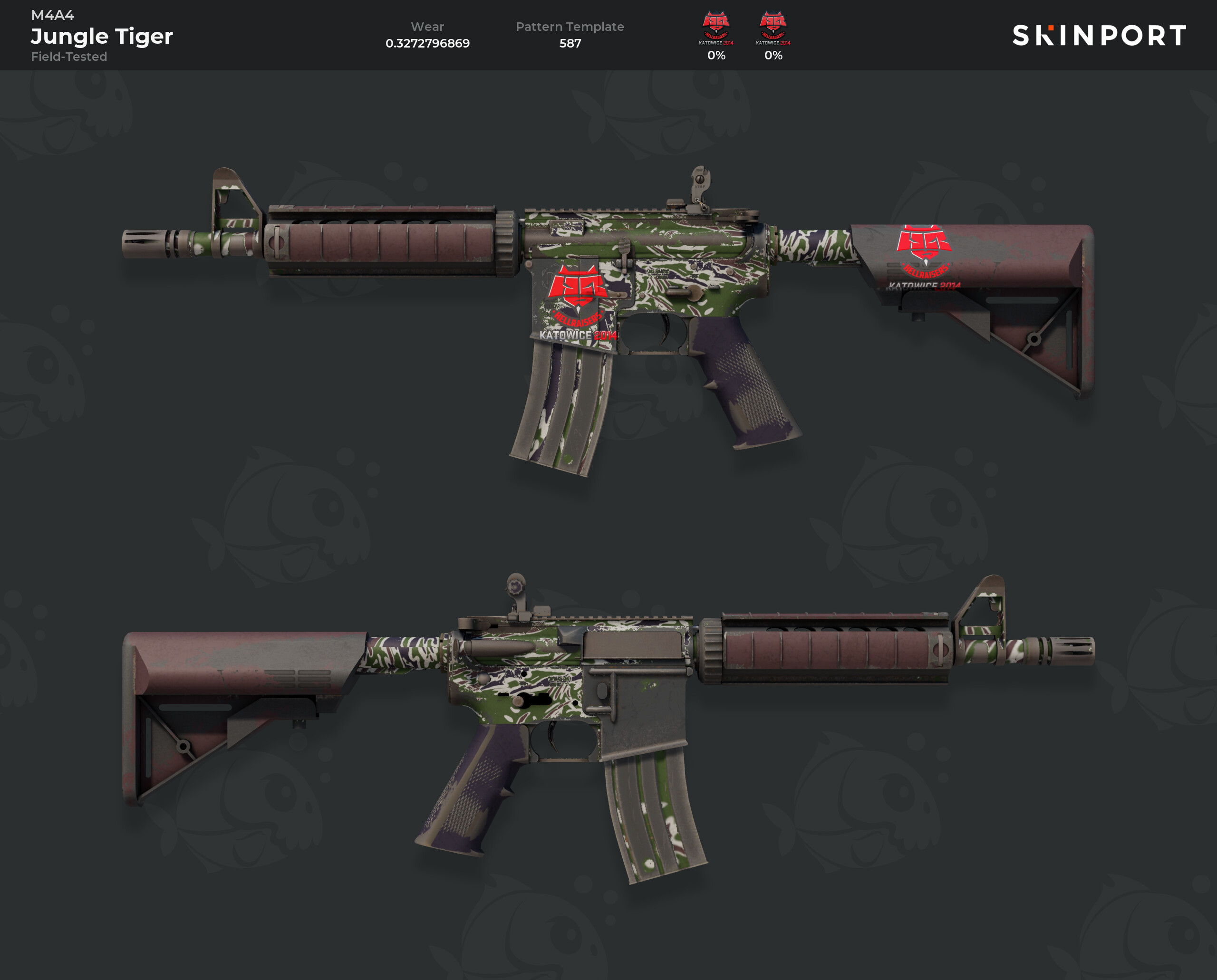 M4A4 | Jungle Tiger (Field-Tested) - Counter-Strike 2 - Skinport
