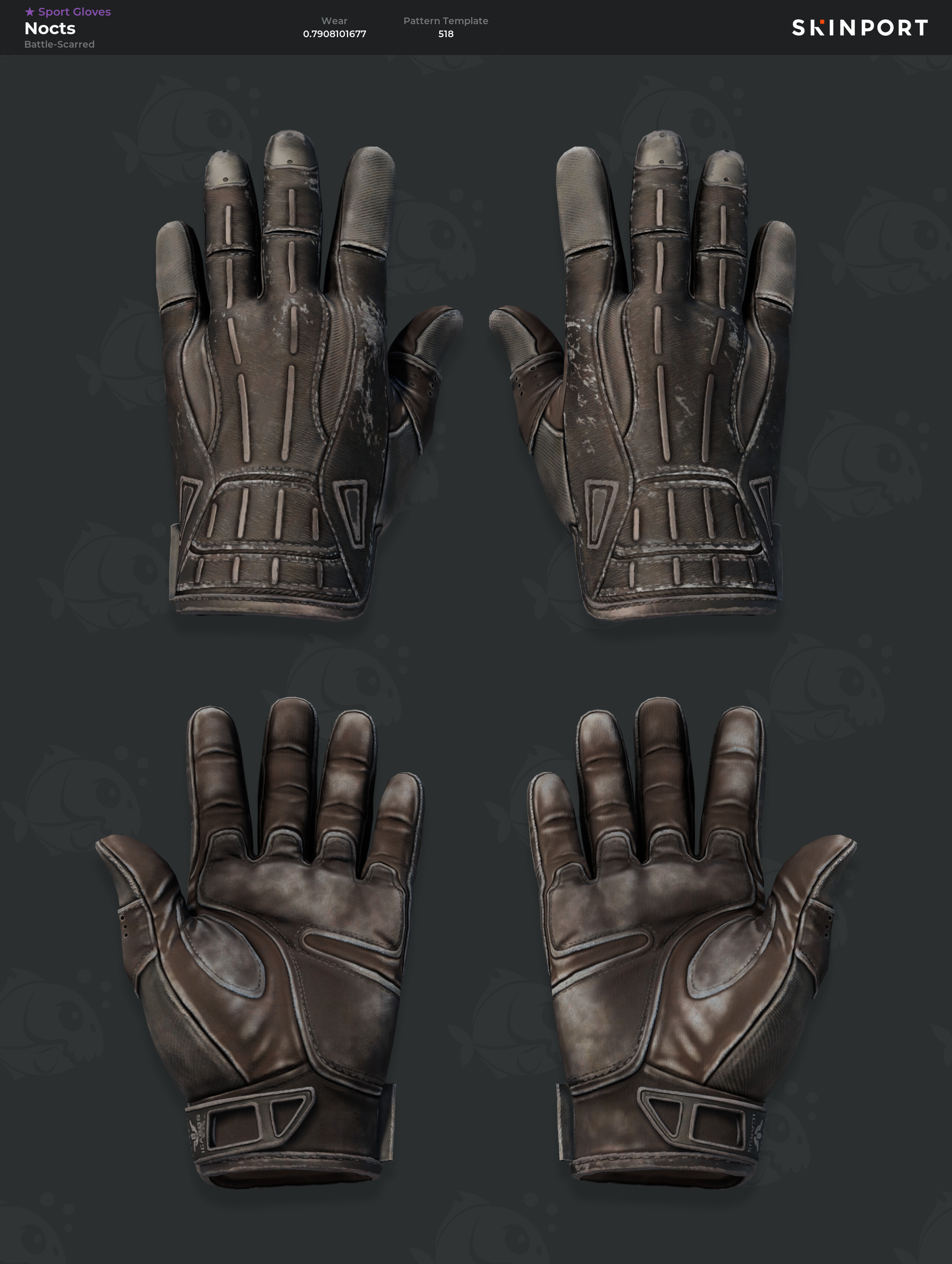 Sport Gloves | Nocts (Battle-Scarred) - Counter-Strike 2 - Skinport