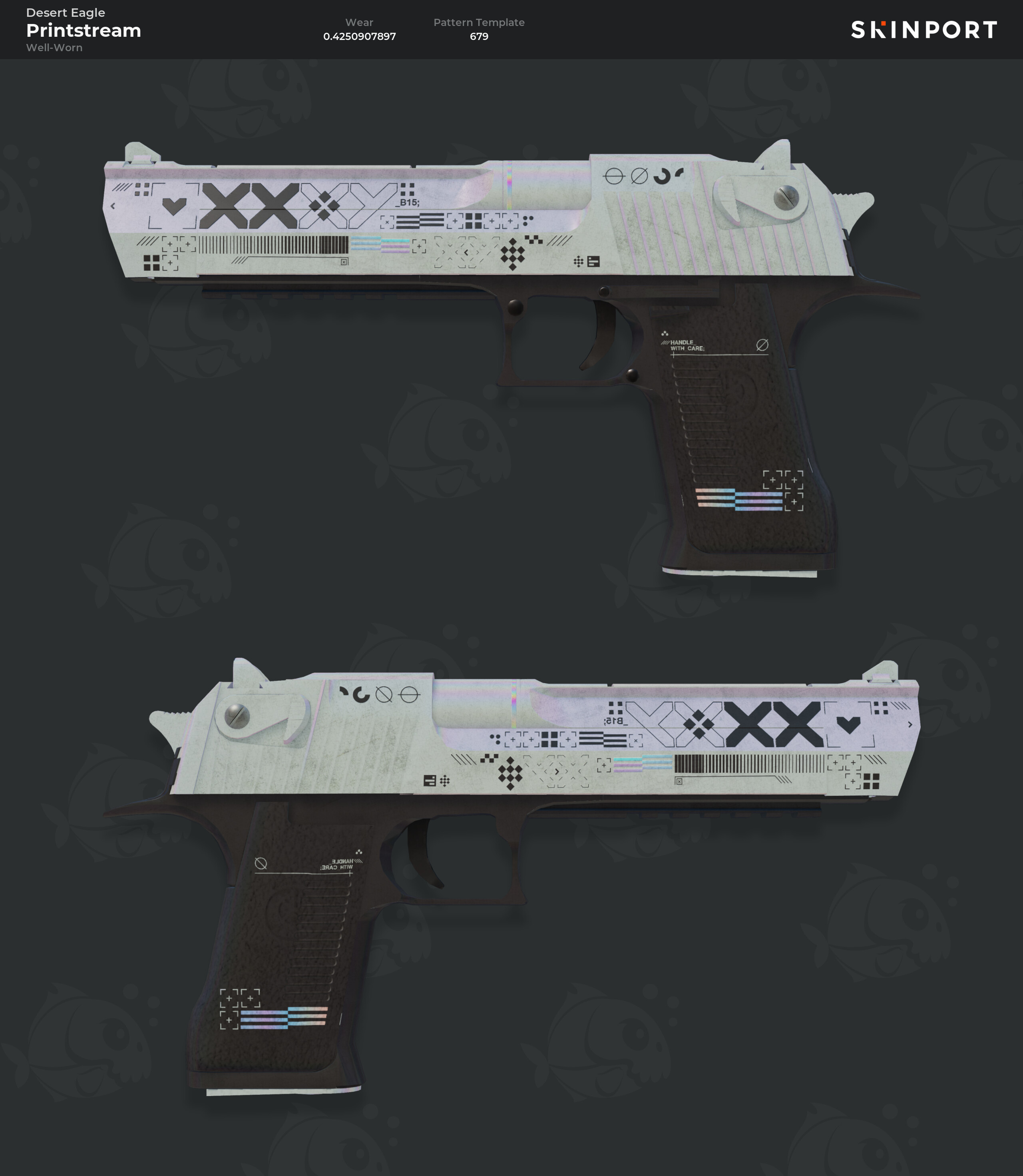 Desert Eagle | Printstream (Well-Worn) - Counter-Strike 2 - Skinport