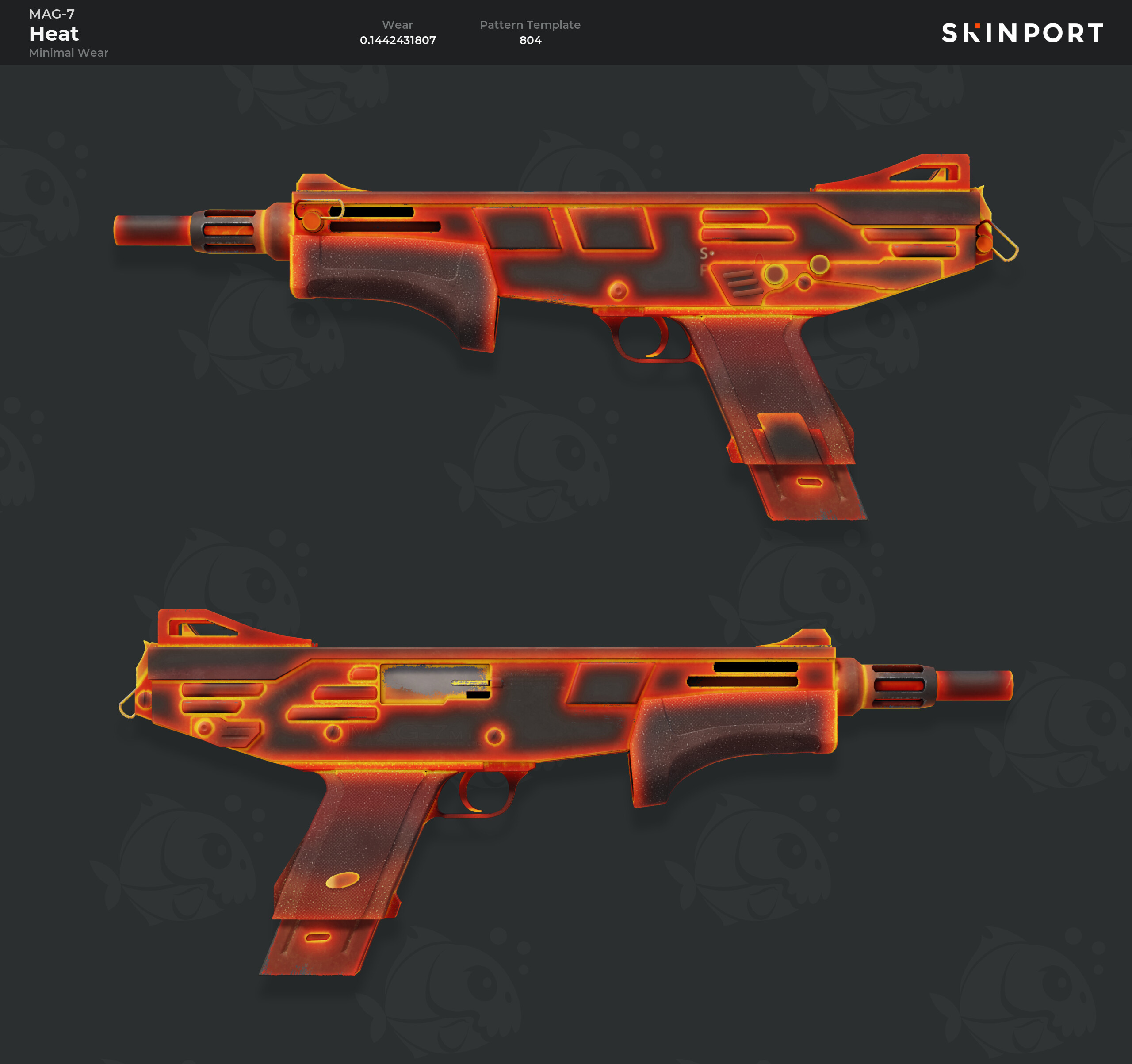 MAG-7 | Heat (Minimal Wear) - Counter-Strike 2 - Skinport