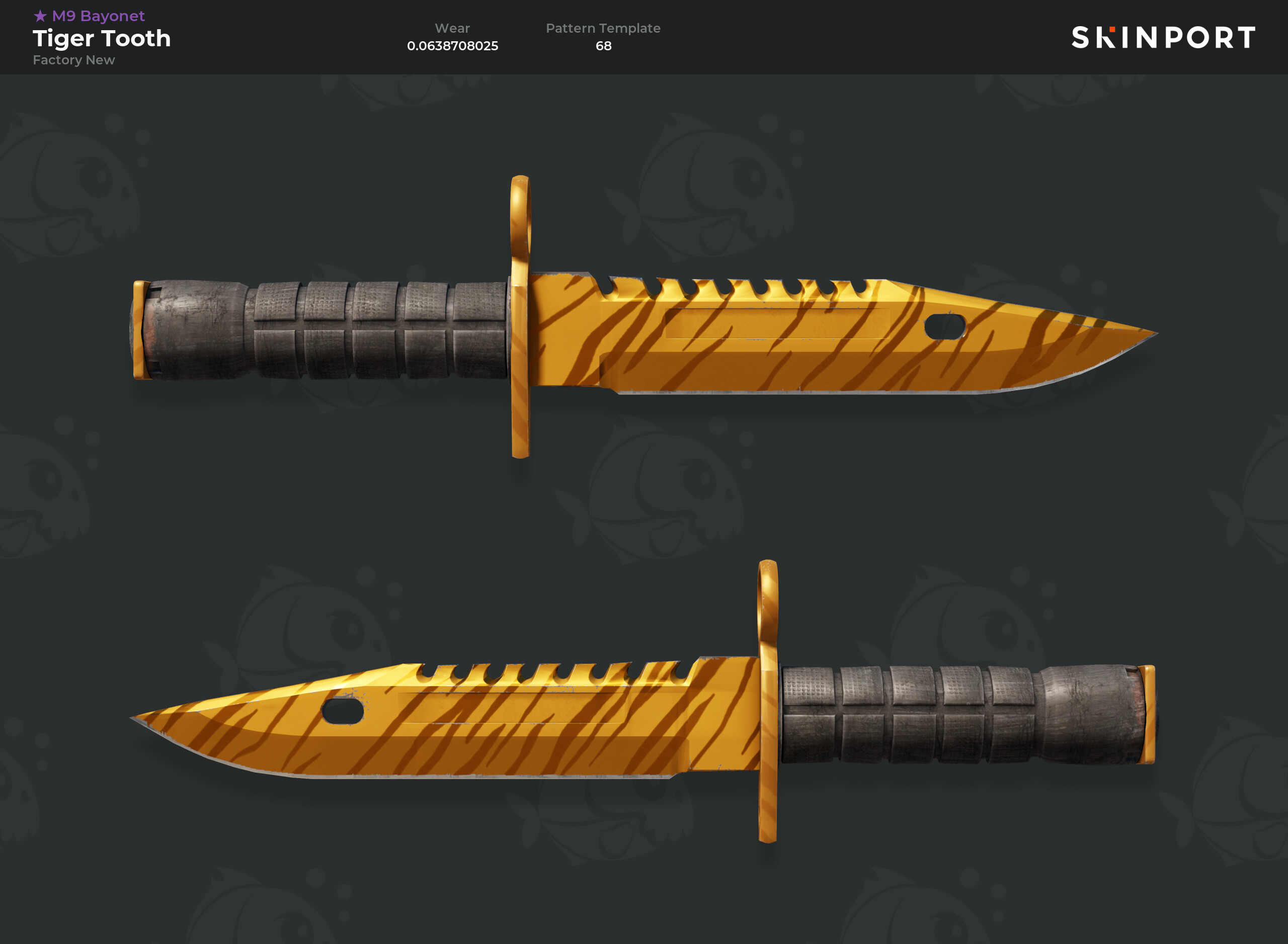 M9 Bayonet | Tiger Tooth (Factory New) - Counter-Strike 2 - Skinport