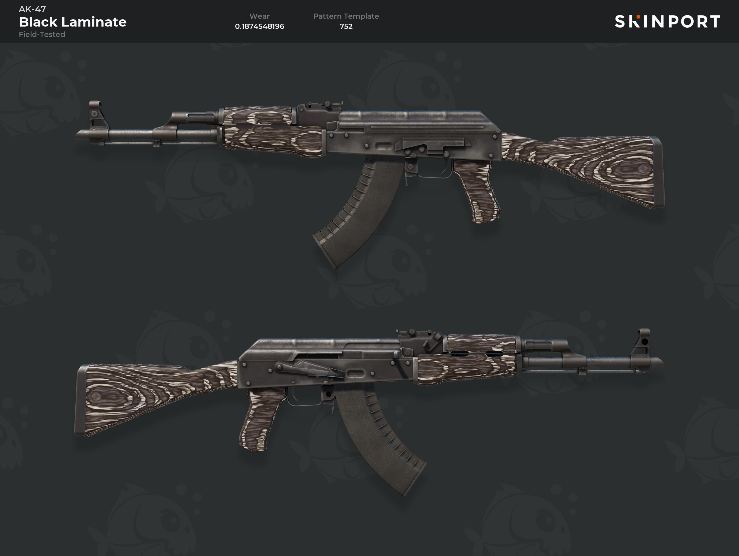 AK-47 | Black Laminate (Field-Tested) - Counter-Strike 2 - Skinport