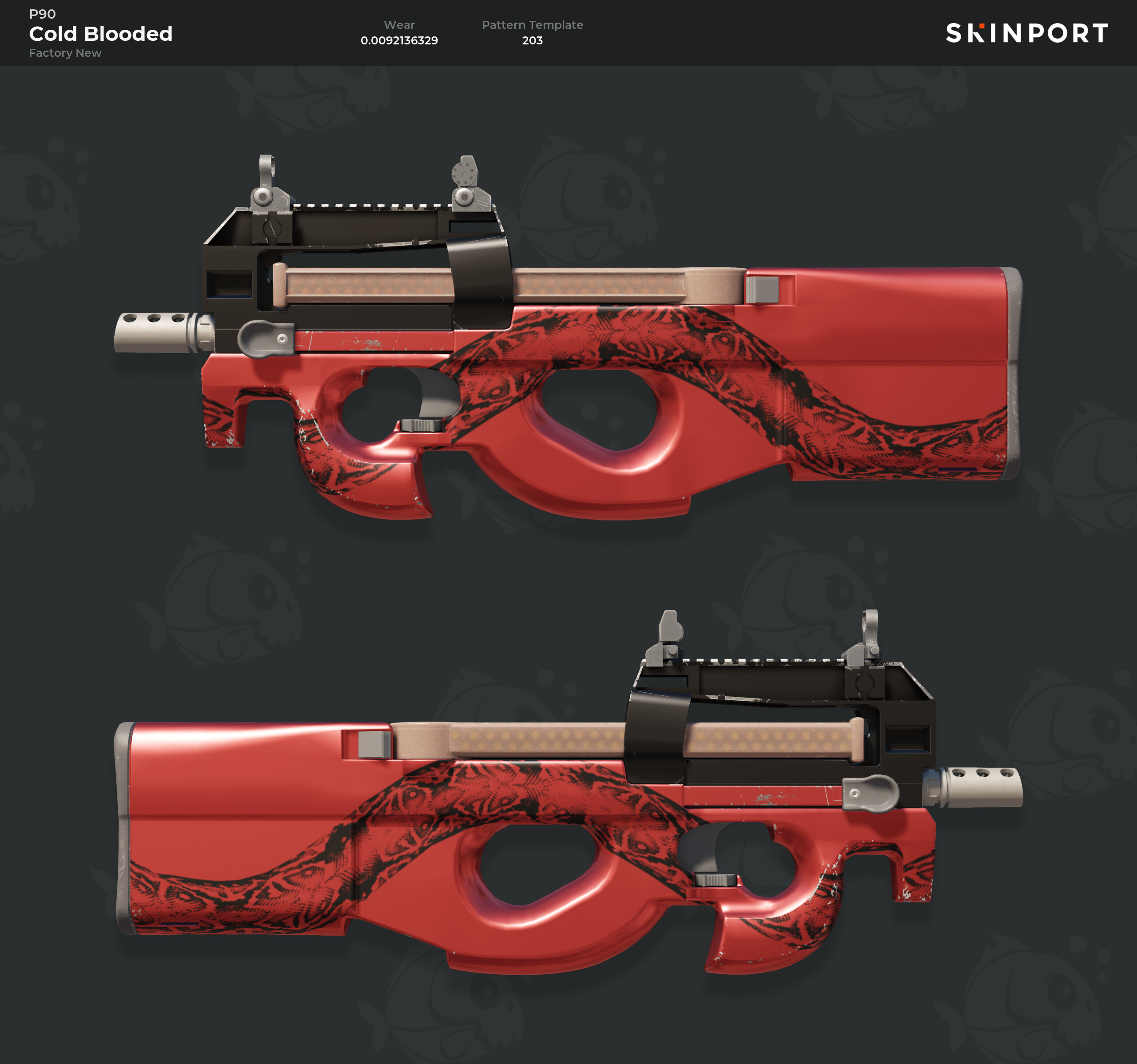 P90 | Cold Blooded (Factory New) - Counter-Strike 2 - Skinport