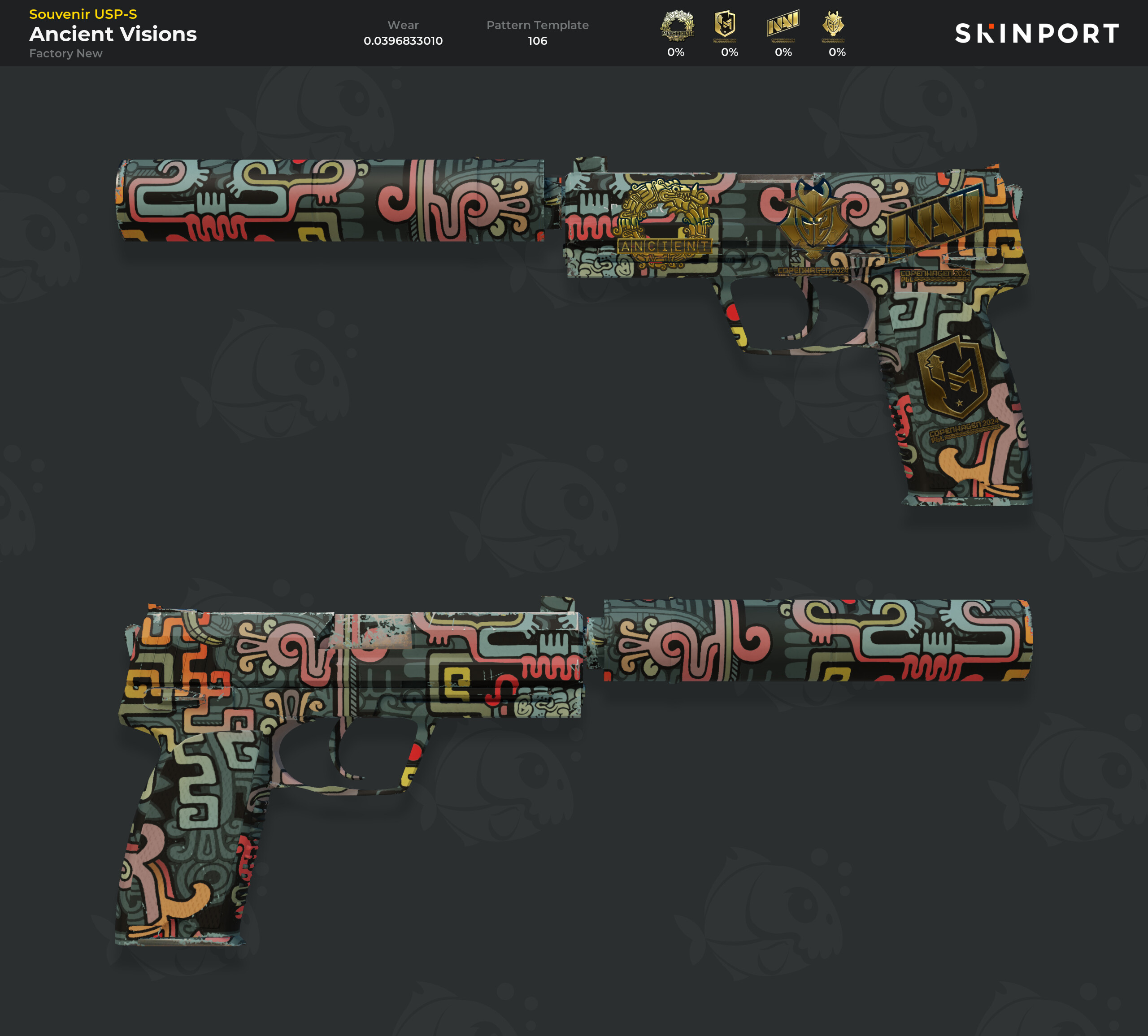 Souvenir USP-S | Ancient Visions (Factory New) - Counter-Strike 2 ...