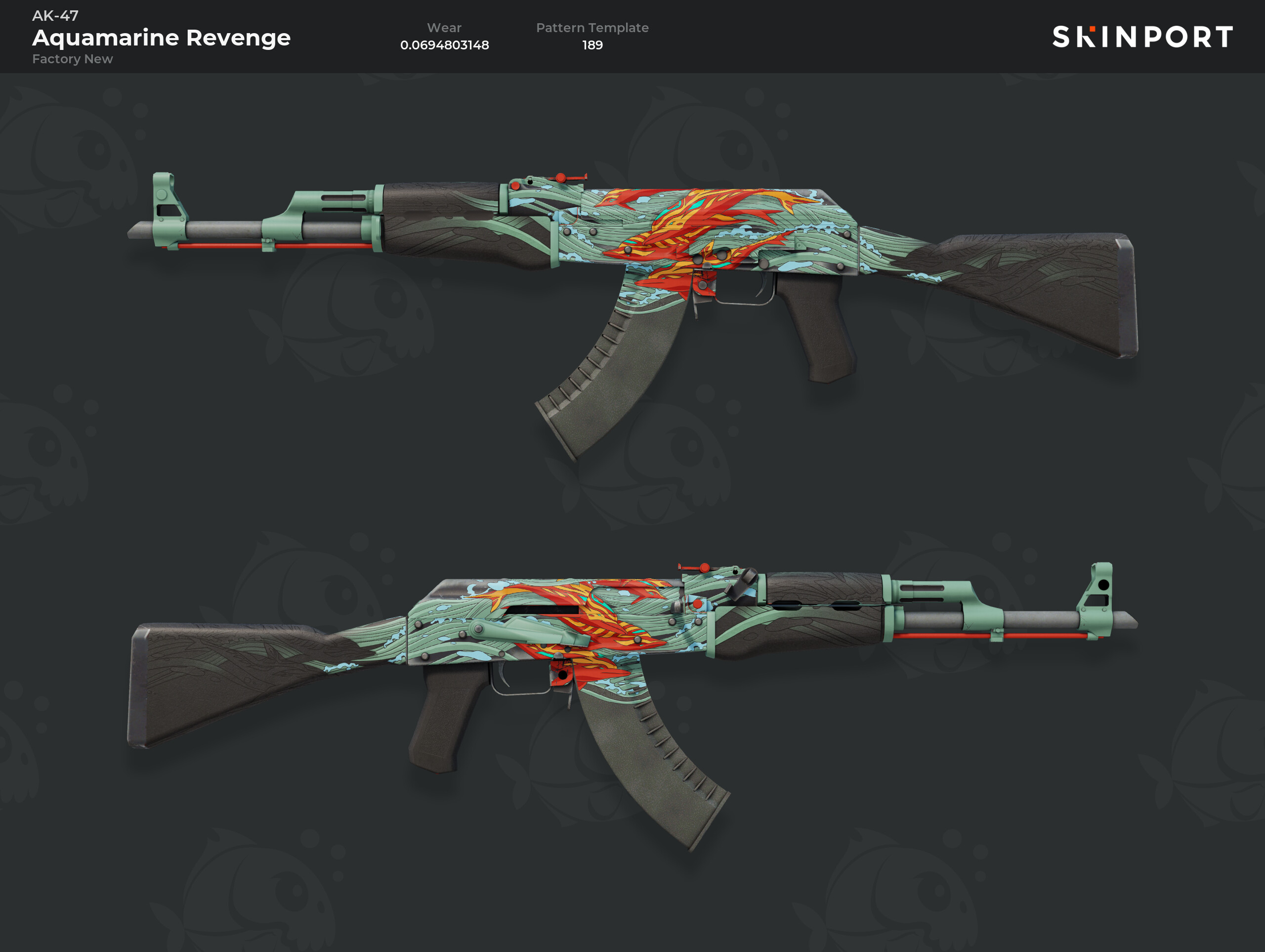 AK-47 | Aquamarine Revenge (Factory New) - Counter-Strike 2 - Skinport