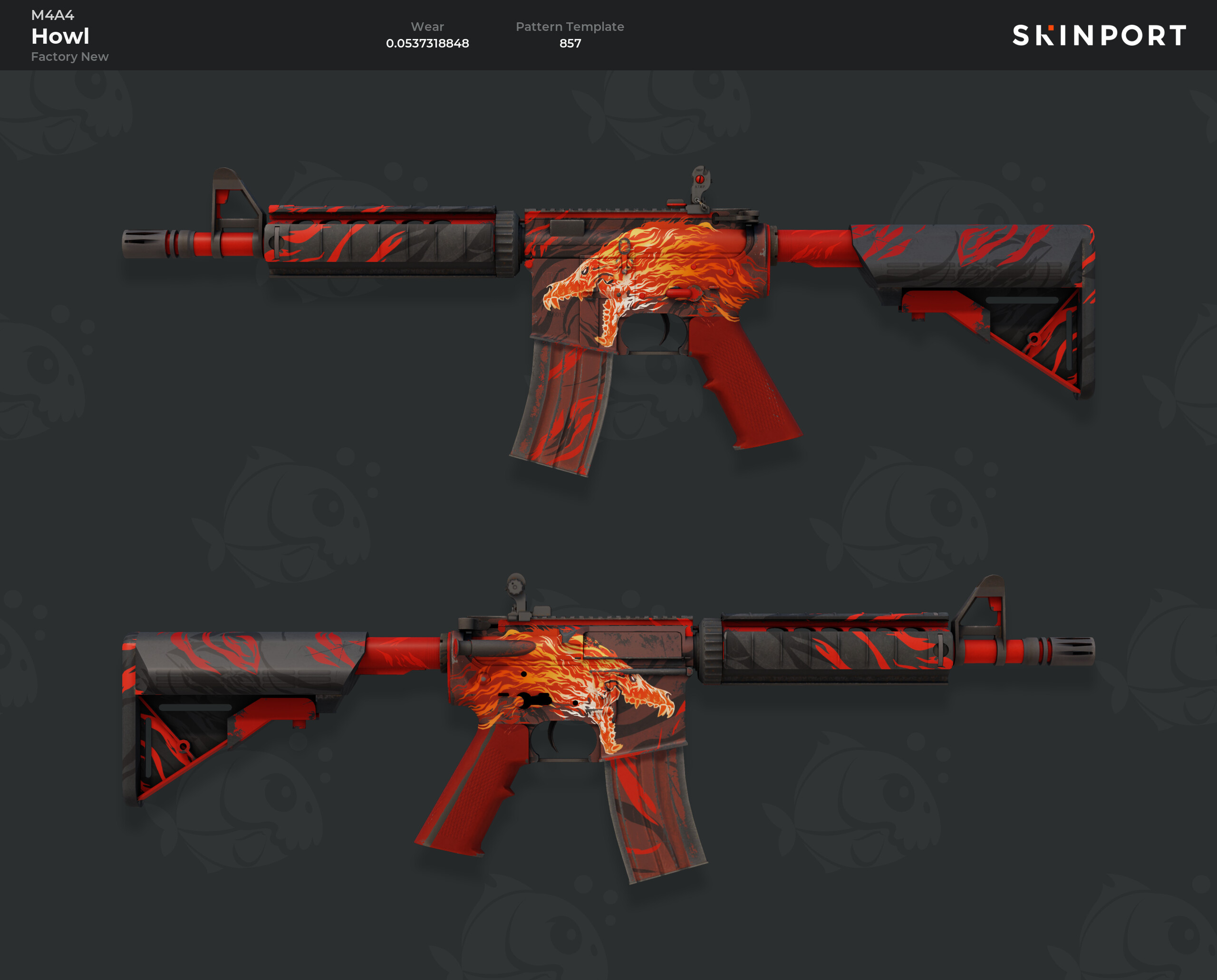 M4A4 | Howl (Factory New) - Counter-Strike 2 - Skinport
