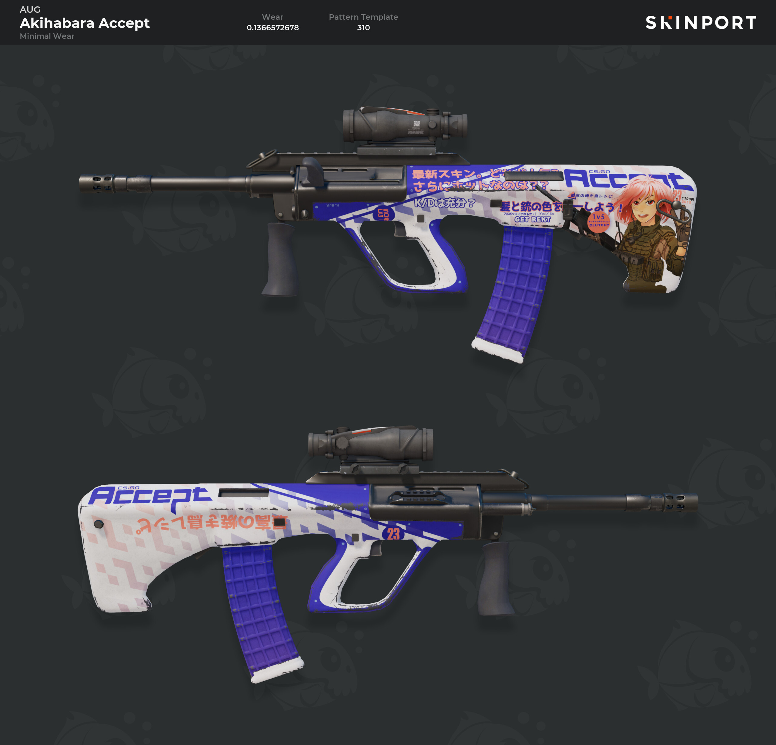 AUG | Akihabara Accept (Minimal Wear) - Counter-Strike 2 - Skinport