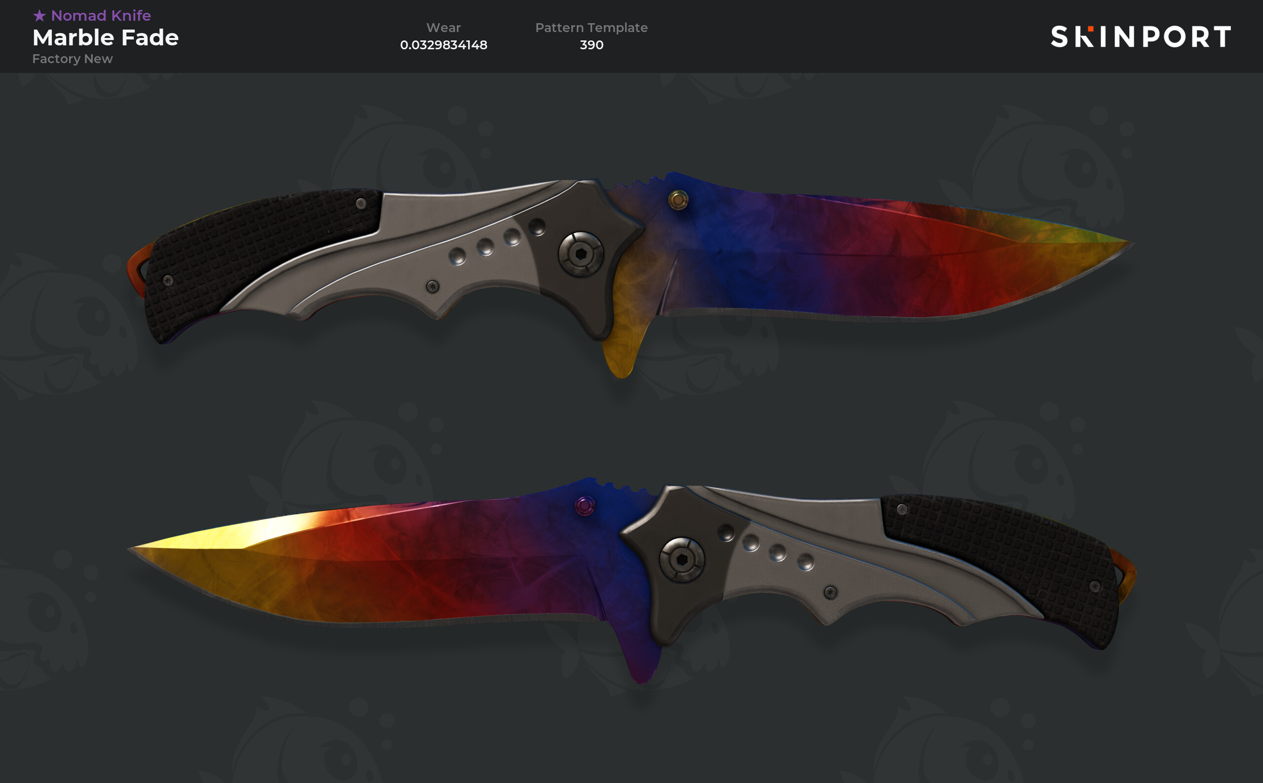 Nomad Knife | Marble Fade (Factory New) - Counter-Strike 2 - Skinport