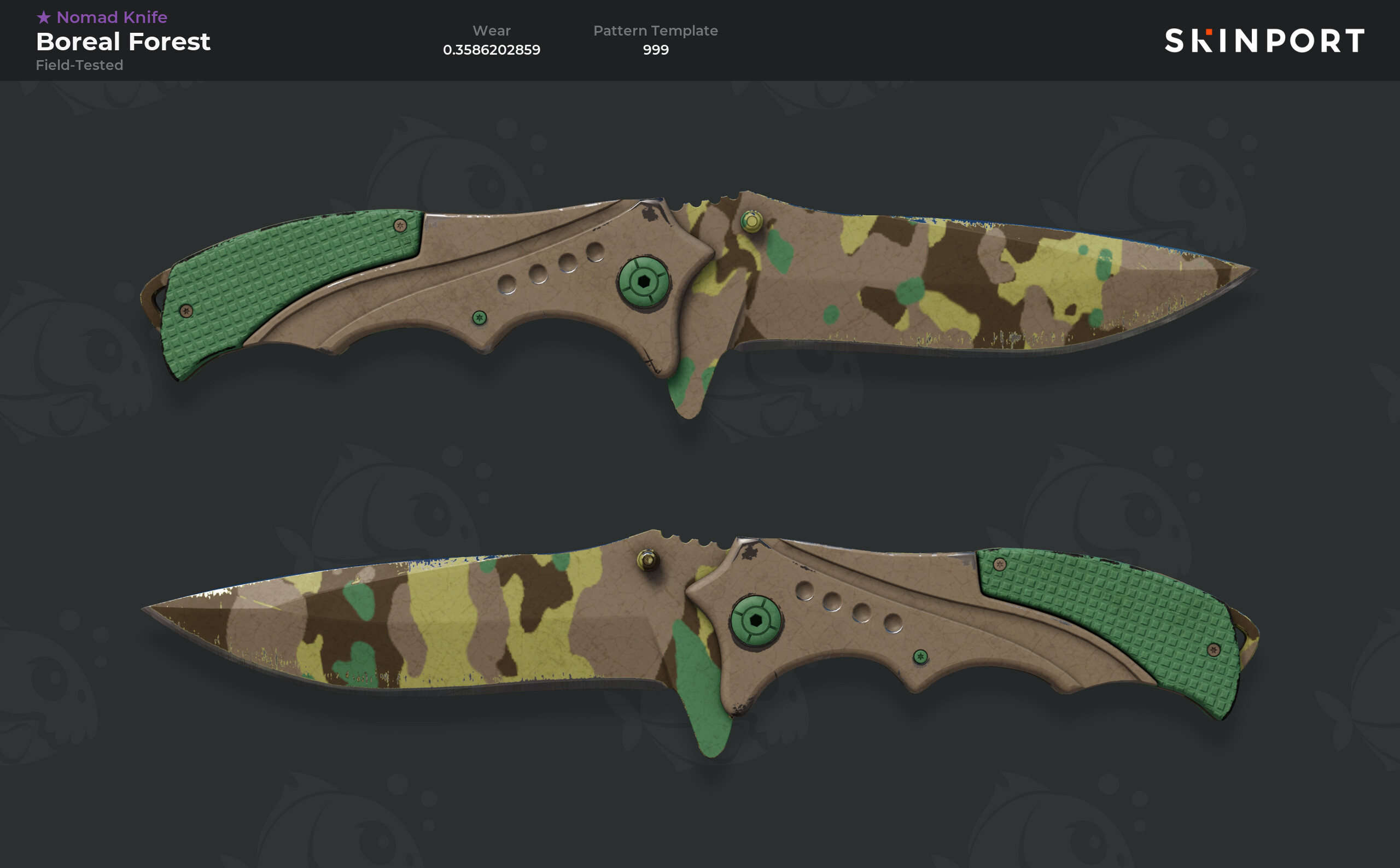 Nomad Knife | Boreal Forest (Field-Tested) - Counter-Strike 2 - Skinport