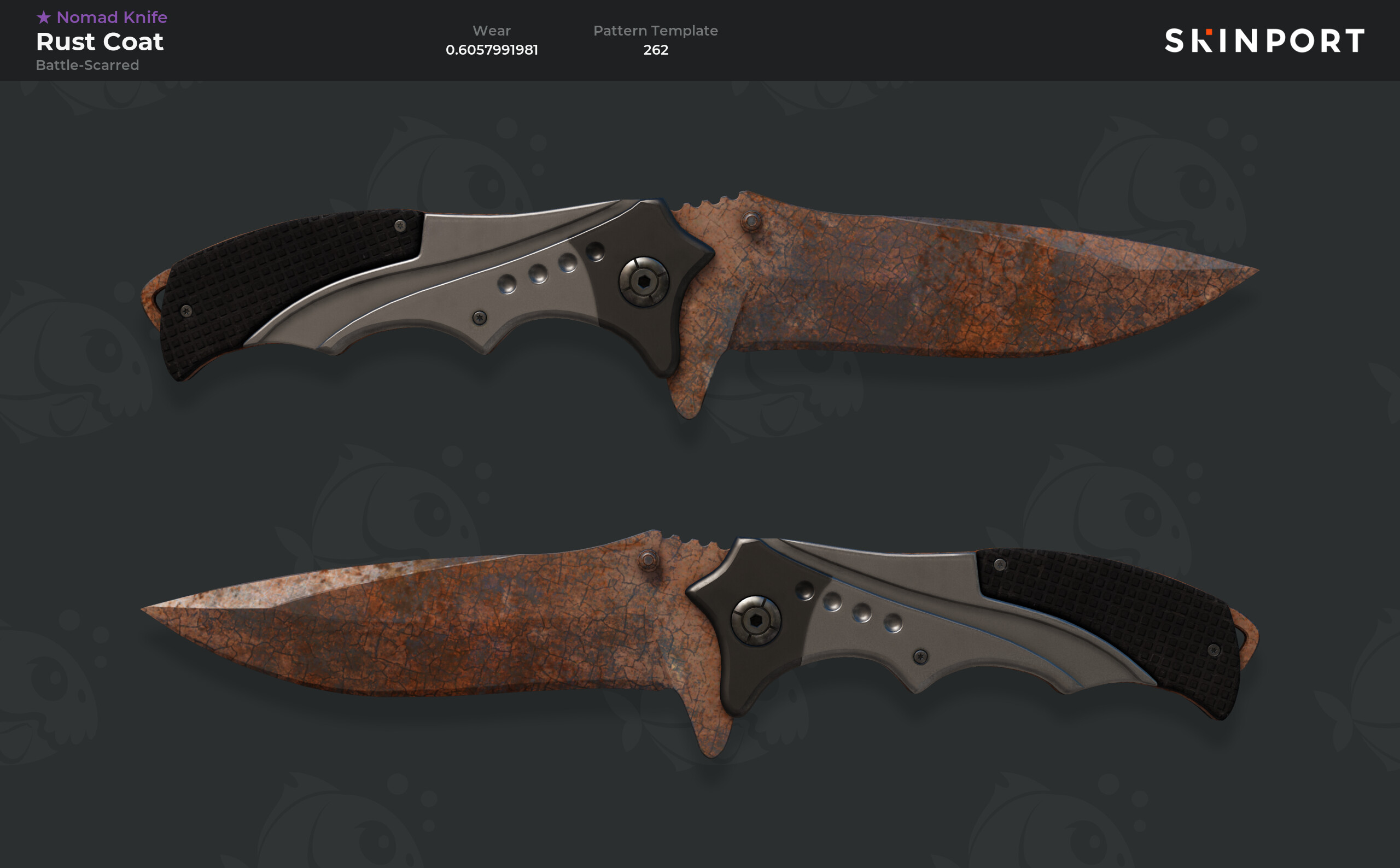 Nomad Knife | Rust Coat (Battle-Scarred) - Counter-Strike 2 - Skinport