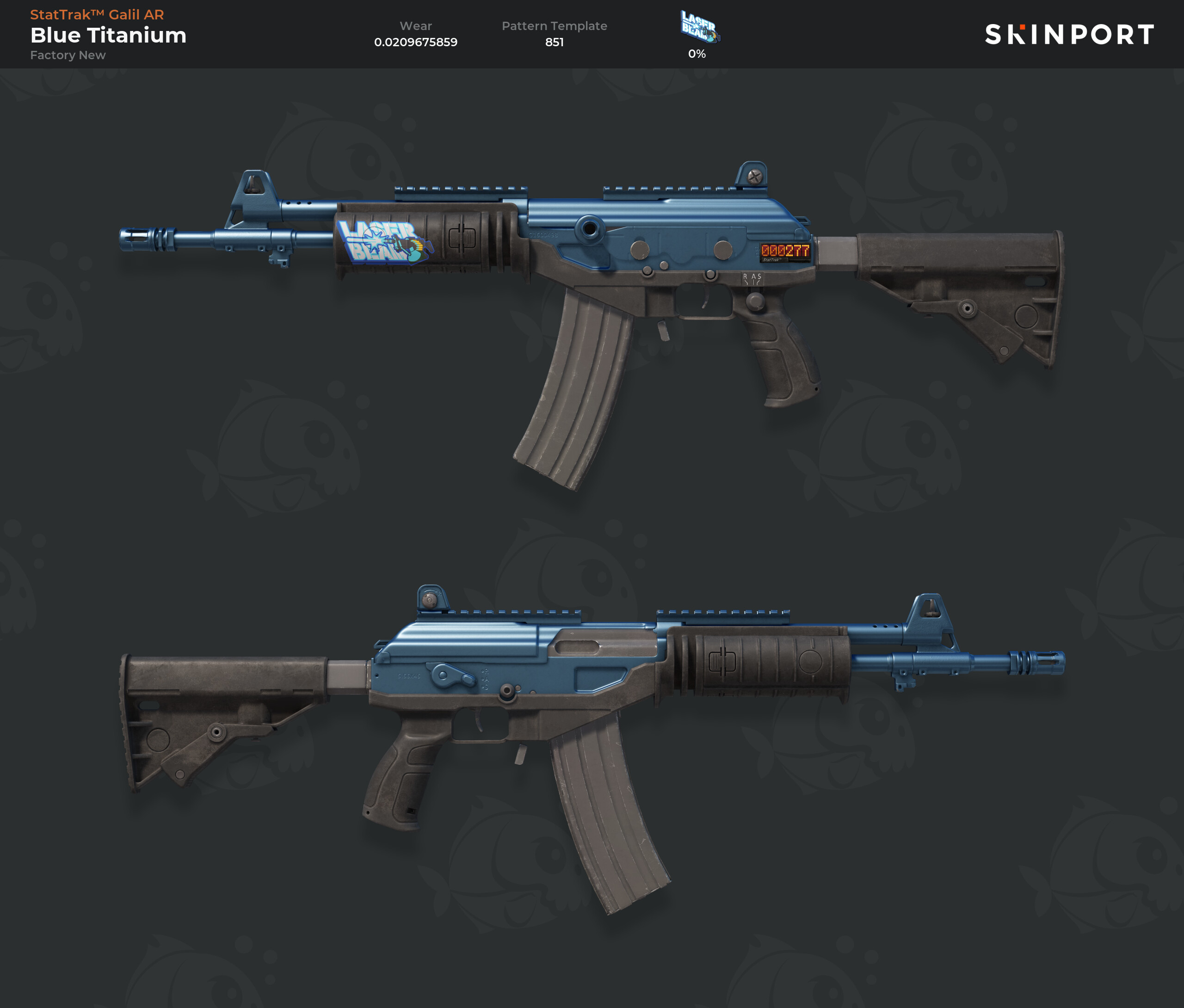 StatTrak™ Galil AR | Blue Titanium (Factory New) - Counter-Strike 2 ...