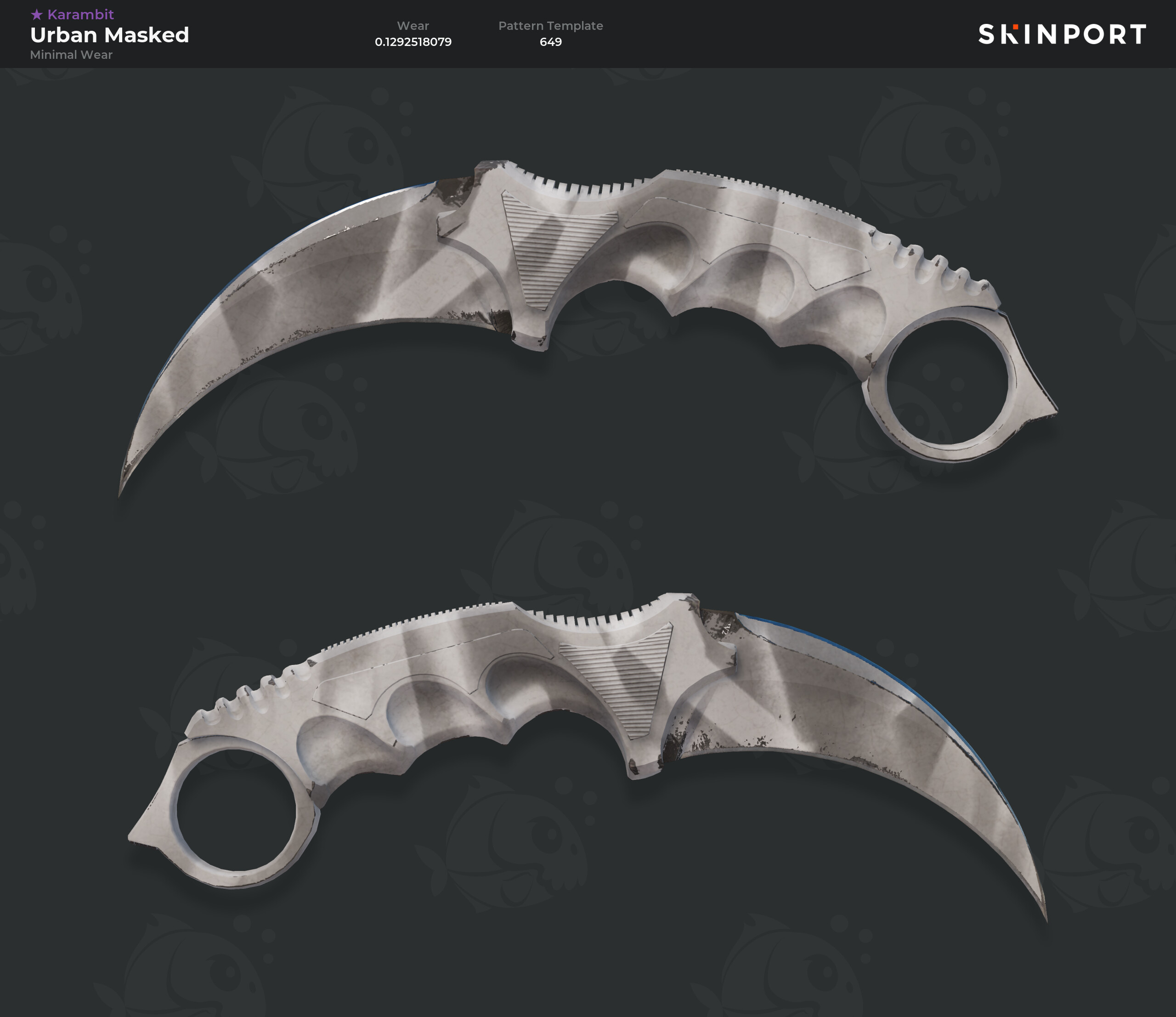 Karambit | Urban Masked (Minimal Wear) - Counter-Strike 2 - Skinport