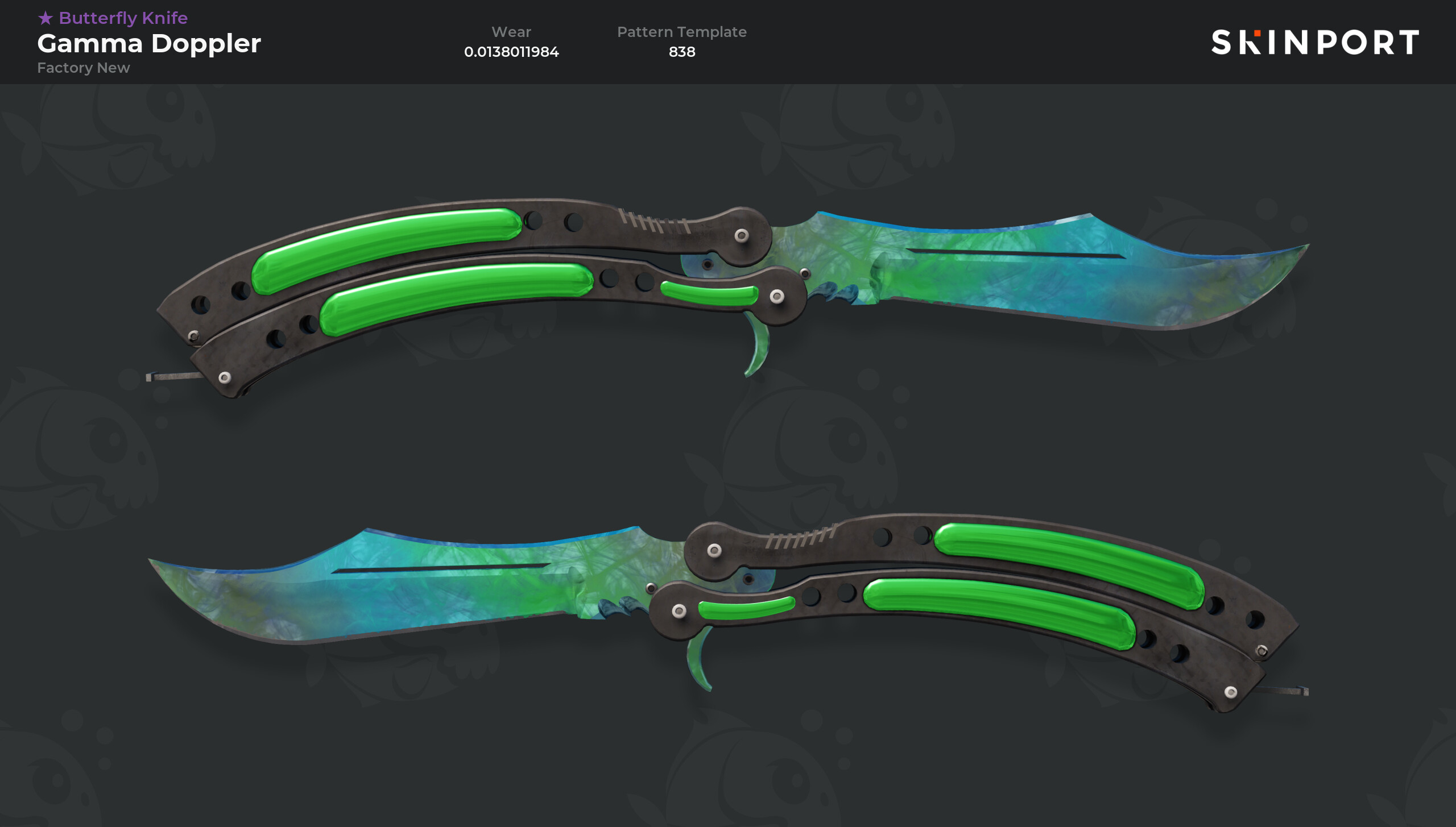 Butterflymesser (★) | Gamma Doppler (Fabrikneu) - Counter-Strike 2 ...