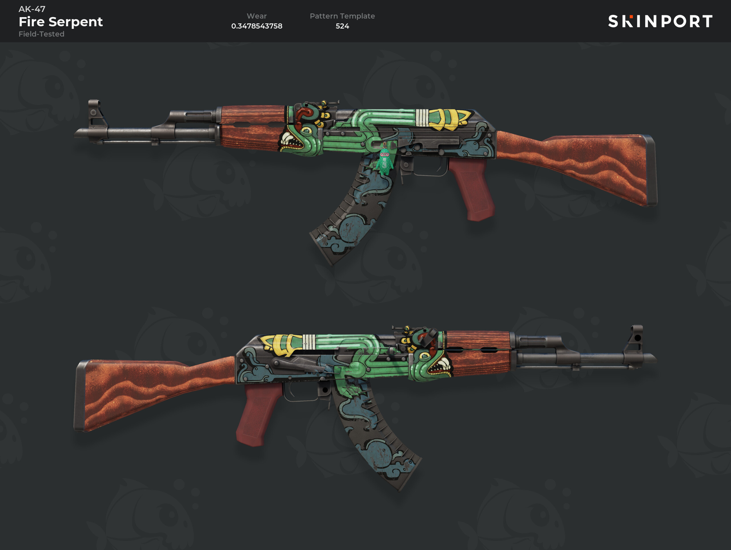 AK-47 | Fire Serpent (Field-Tested) - Counter-Strike 2 - Skinport