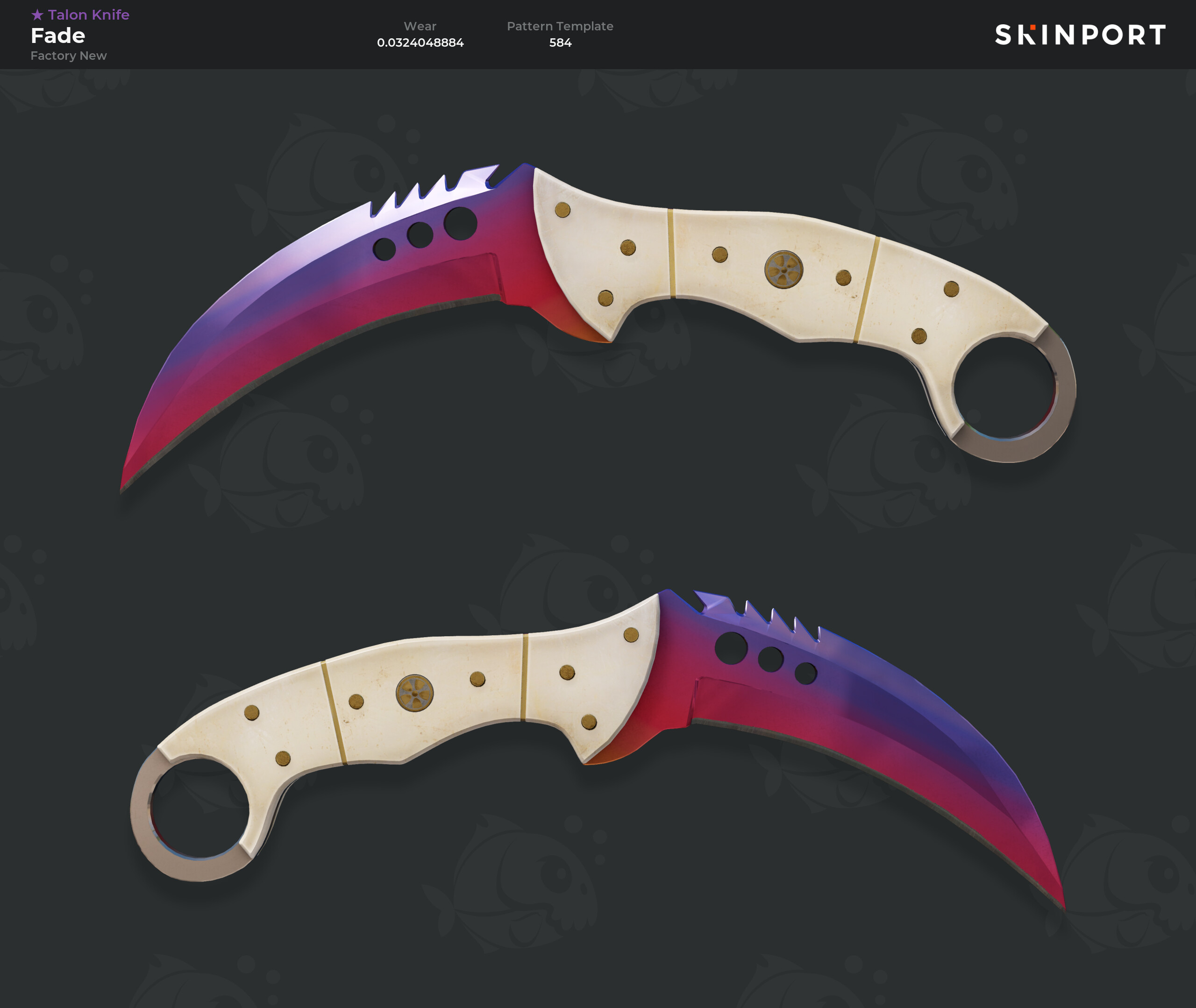 Talon-Messer (★) | Farbverlauf (Fabrikneu) - Counter-Strike 2 - Skinport