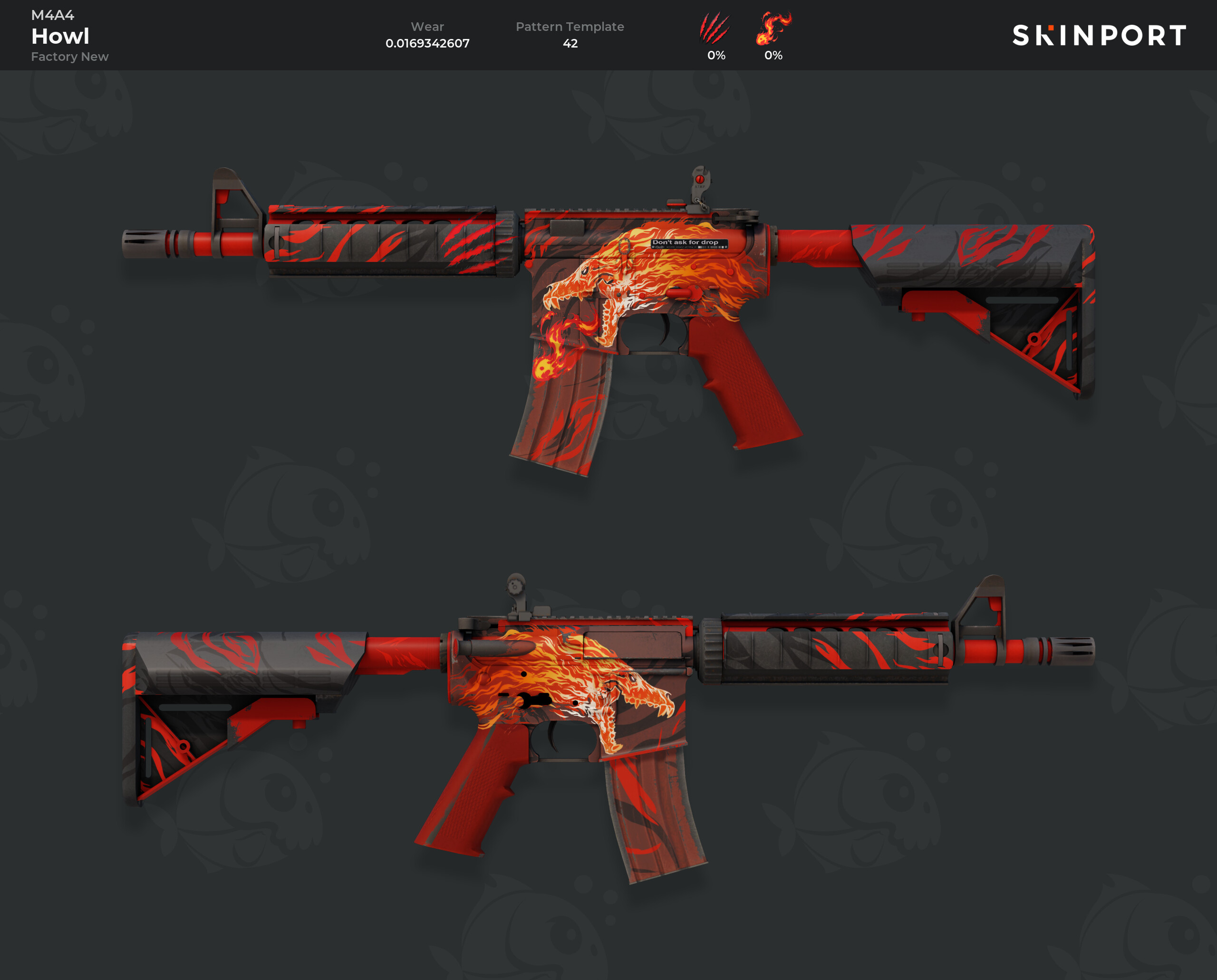 M4A4 | Howl (Factory New) - Counter-Strike 2 - Skinport