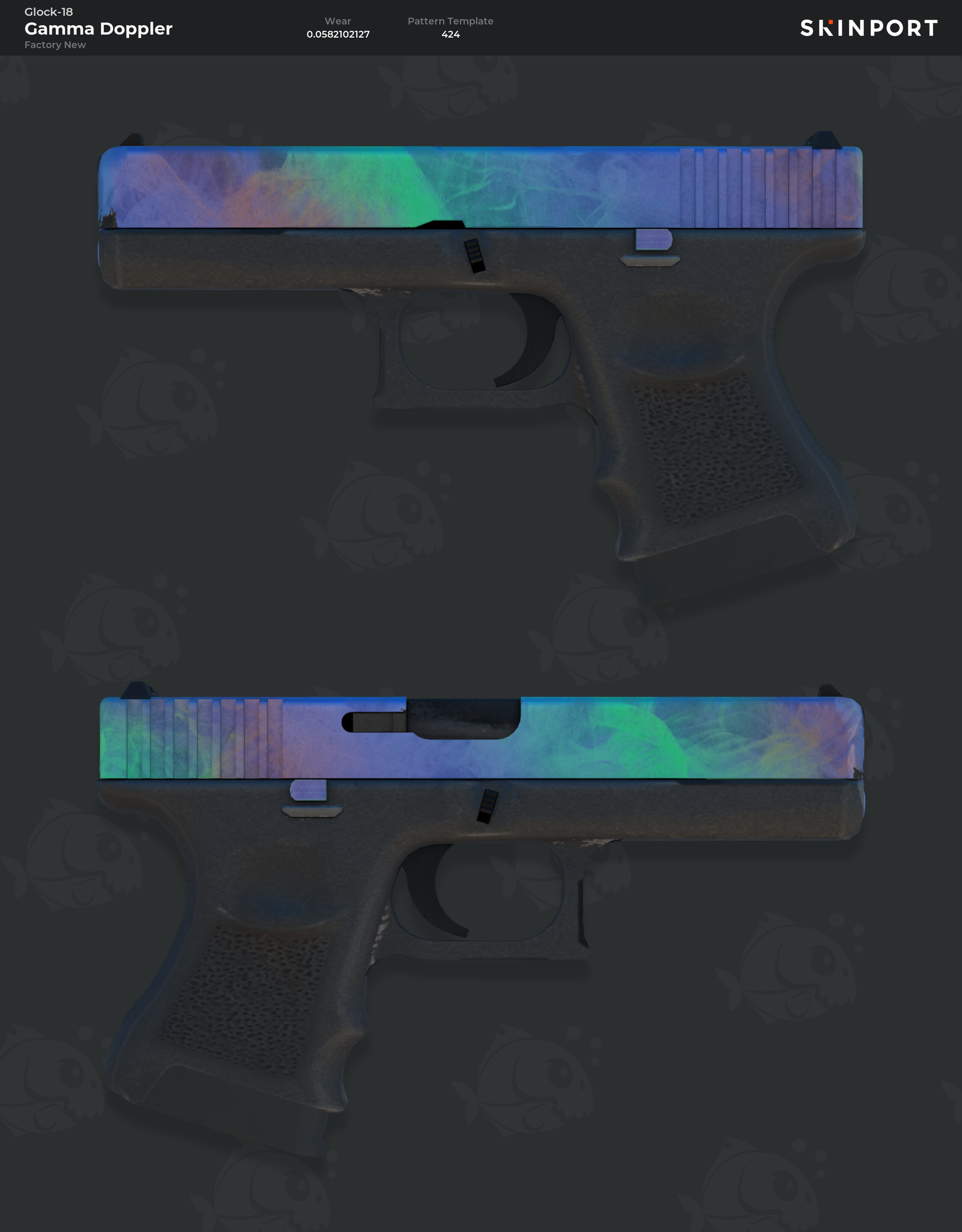 Glock-18 | Gamma Doppler (Factory New) - Counter-Strike 2 - Skinport