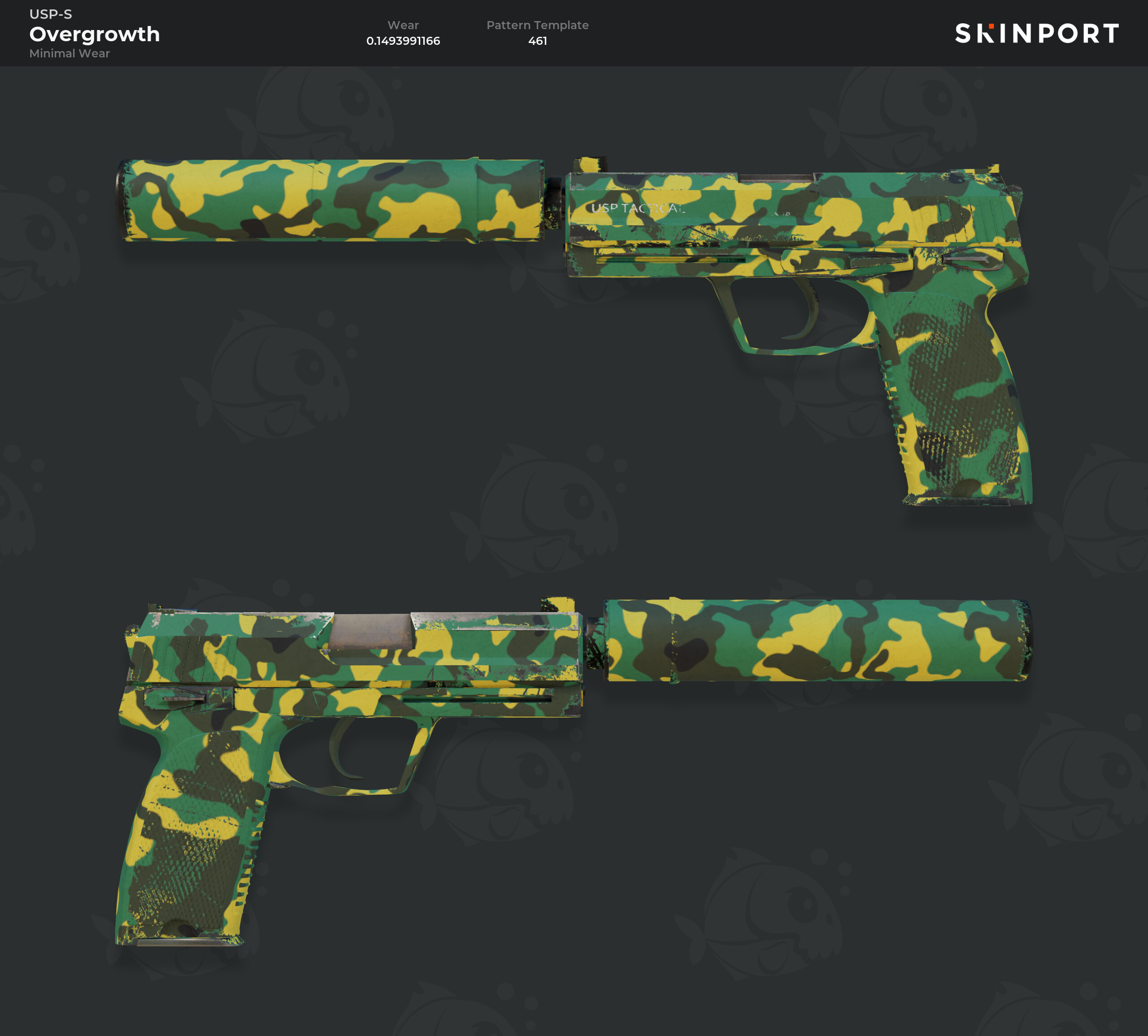 USP-S | Overgrowth (Minimal Wear) - Counter-Strike 2 - Skinport