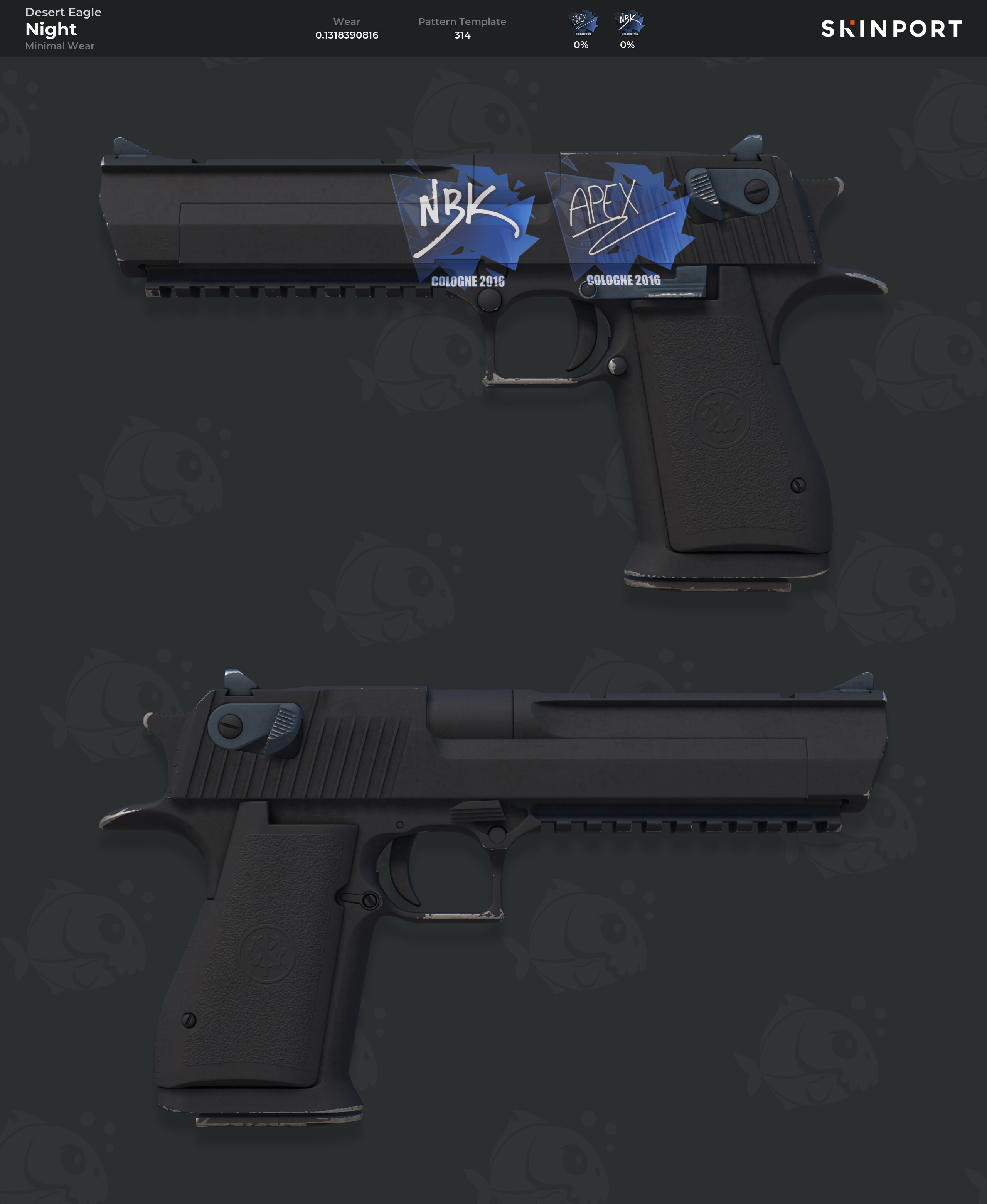 Desert Eagle | Night (Minimal Wear) - Counter-Strike 2 - Skinport