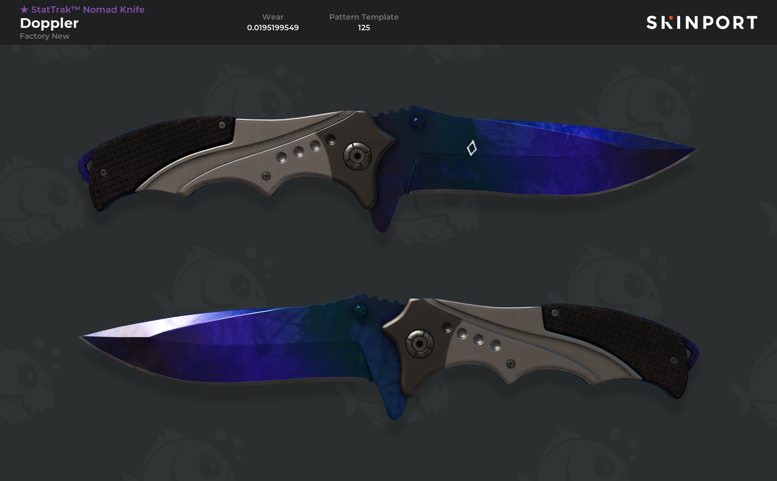 StatTrak™ Nomad Knife | Doppler (Factory New) - Counter-Strike 2 - Skinport