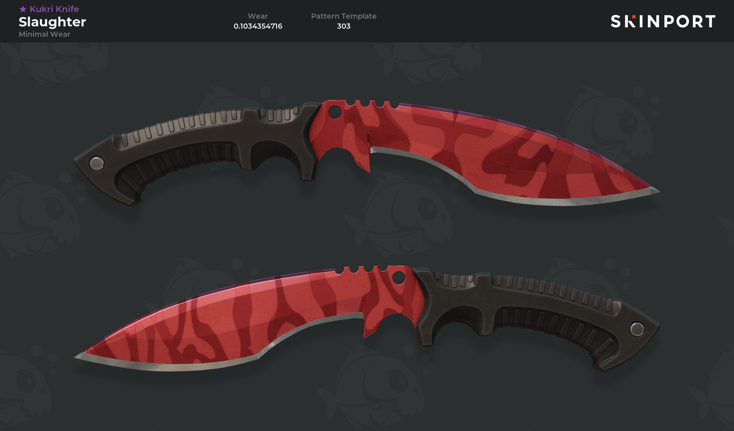 Kukri Knife | Slaughter (Minimal Wear) - Counter-Strike 2 - Skinport