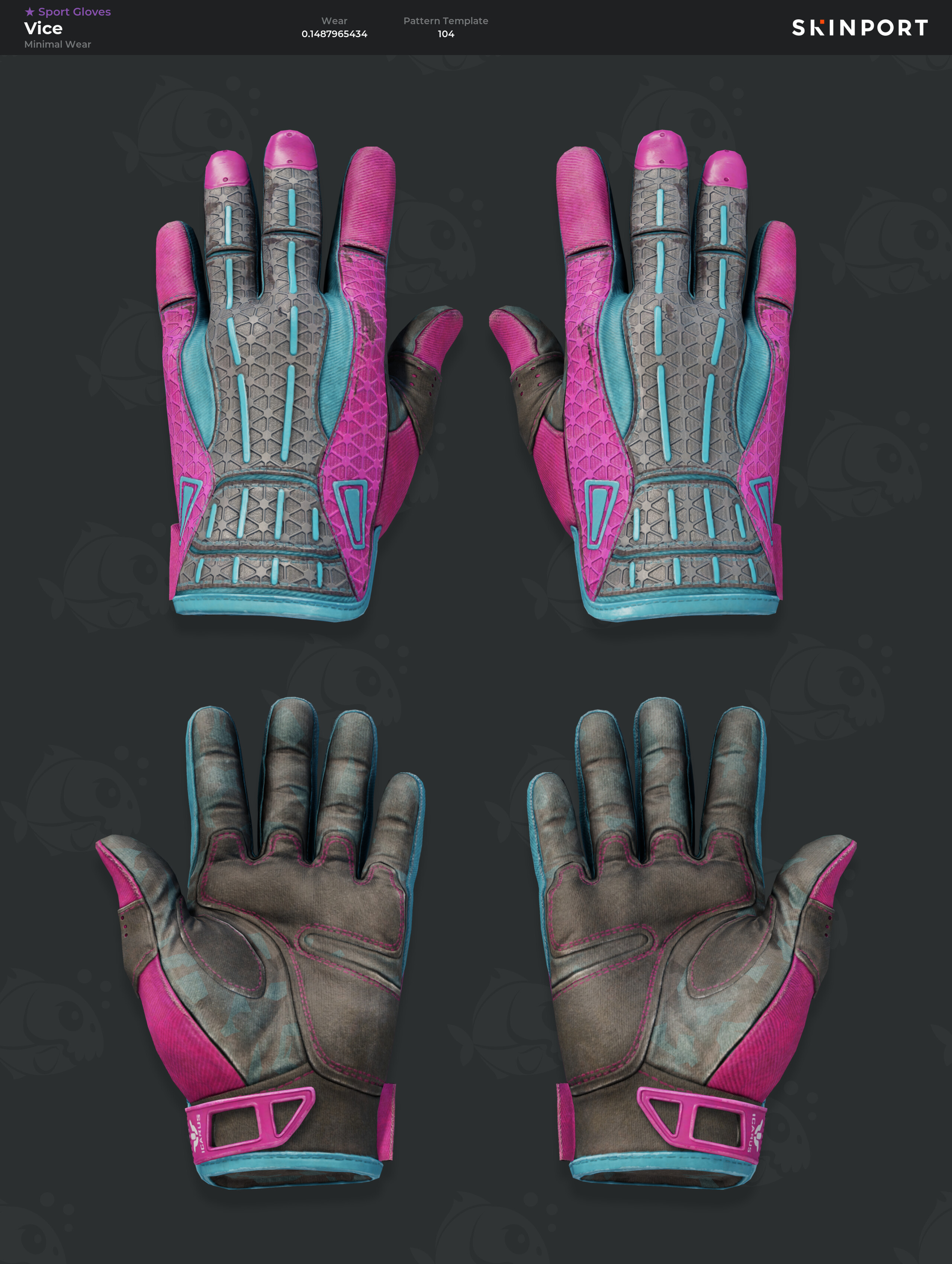 Sport Gloves | Vice (Minimal Wear) - Counter-Strike 2 - Skinport