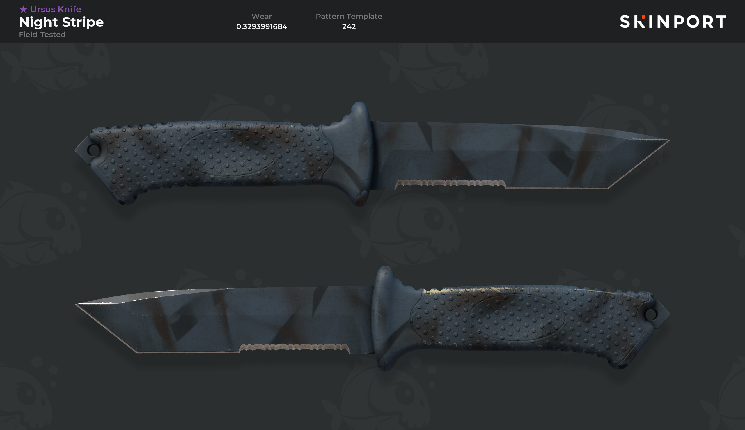 Ursus Knife | Night Stripe (Field-Tested) - Counter-Strike 2 - Skinport