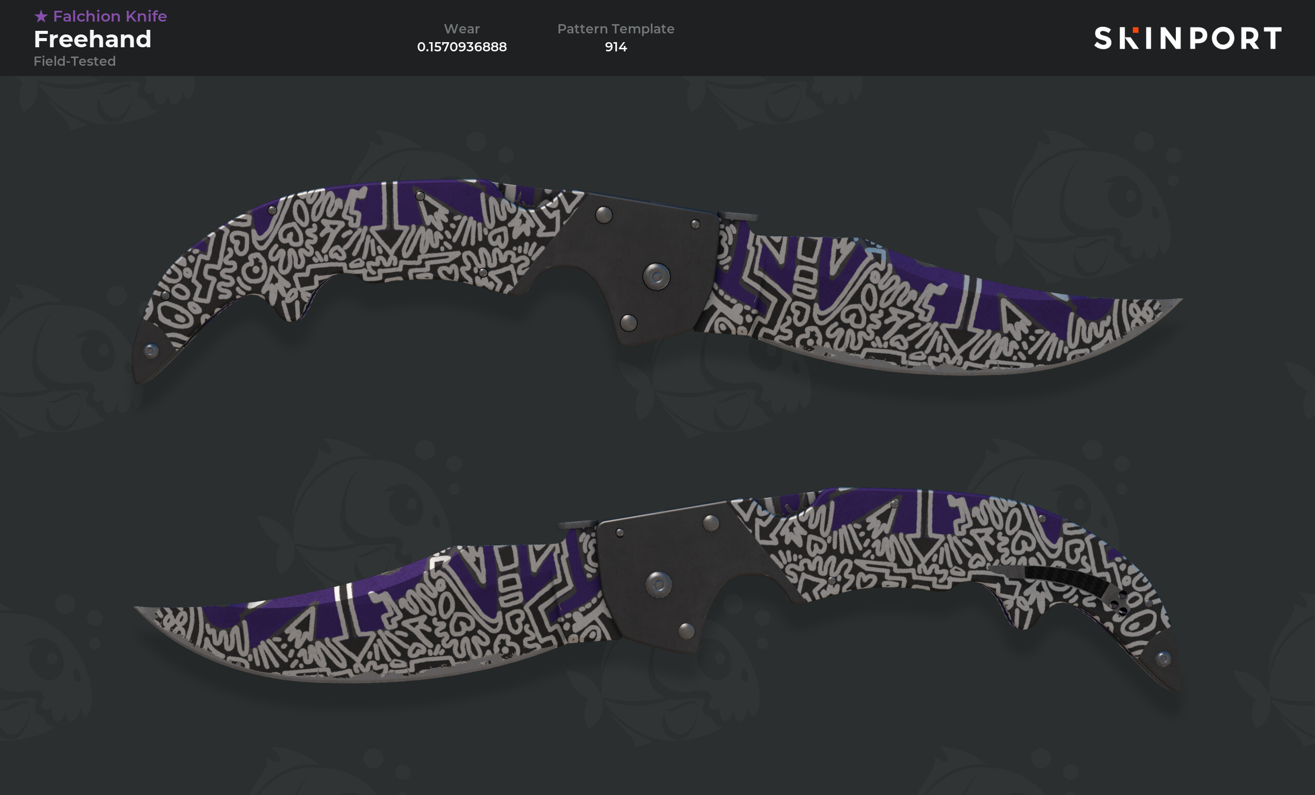 Falchion Knife | Freehand (Field-Tested) - Counter-Strike 2 - Skinport