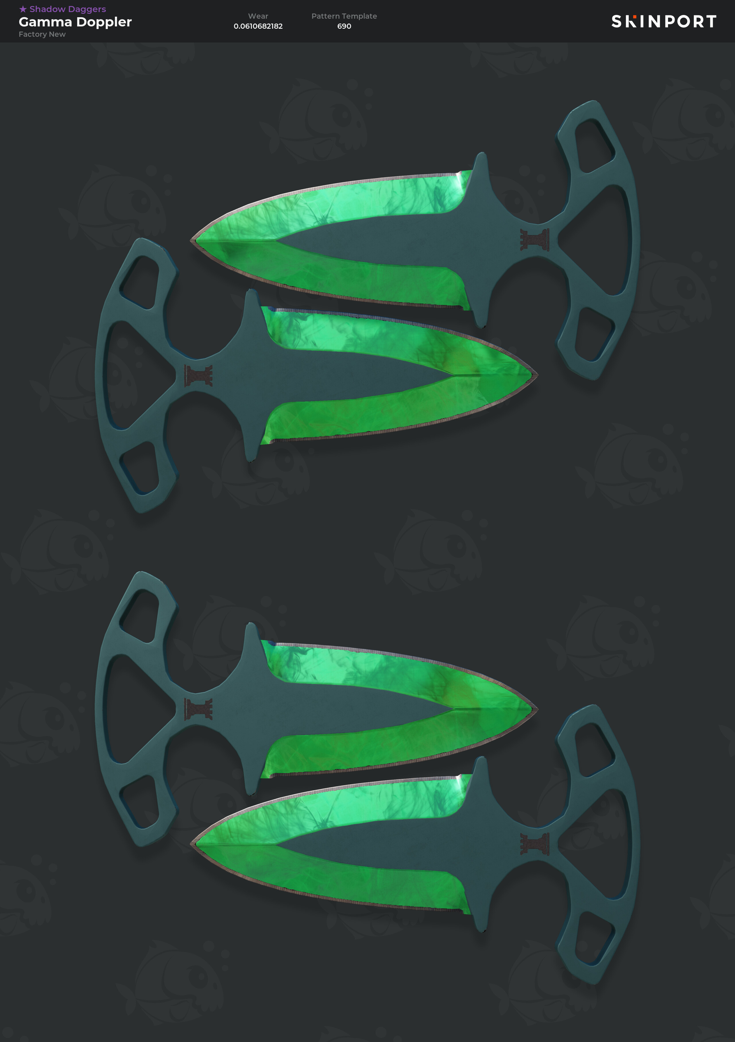 Shadow Daggers | Gamma Doppler (Factory New) - Counter-Strike 2 - Skinport