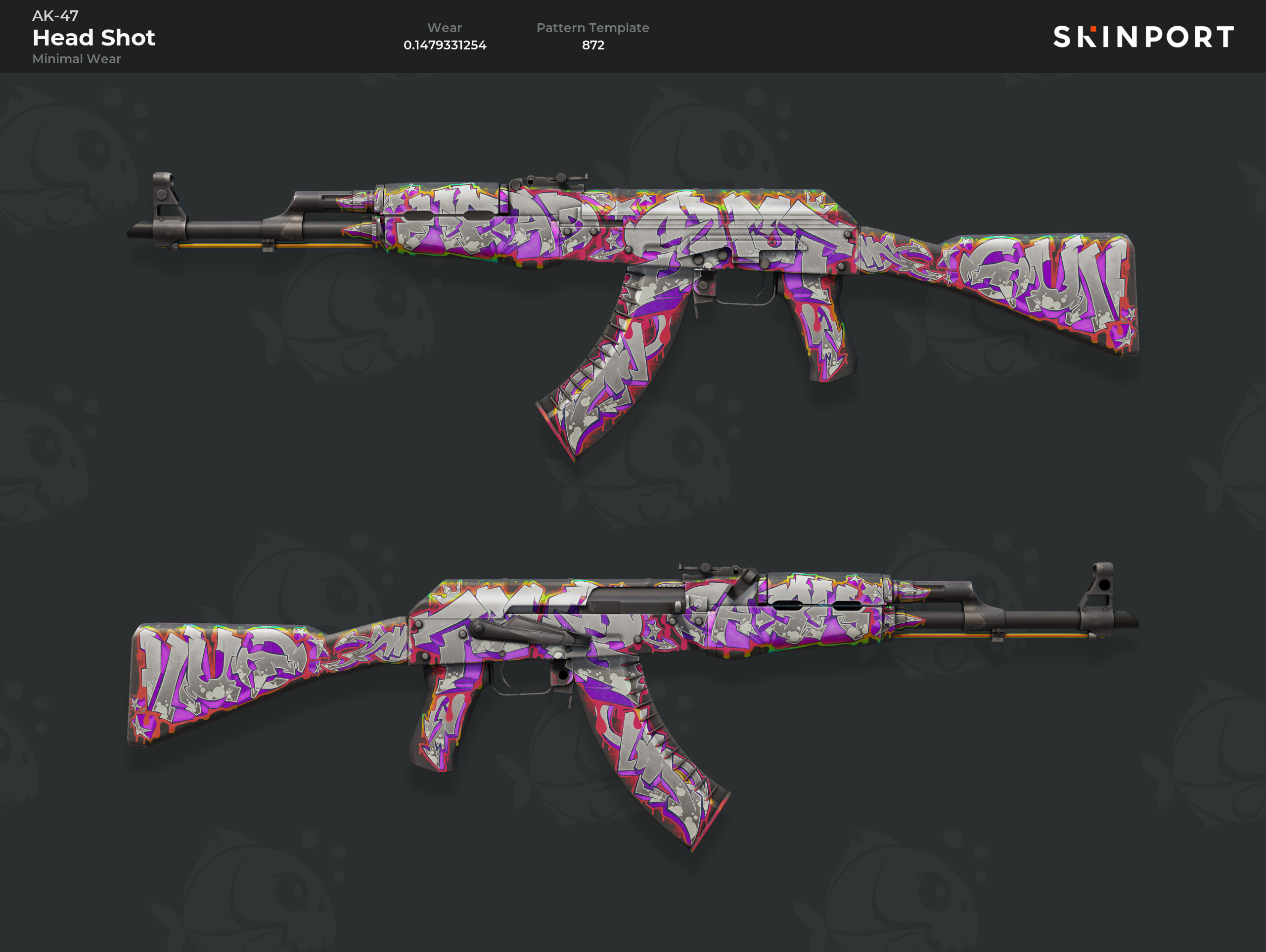 AK-47 | Head Shot (Minimal Wear) - Counter-Strike 2 - Skinport