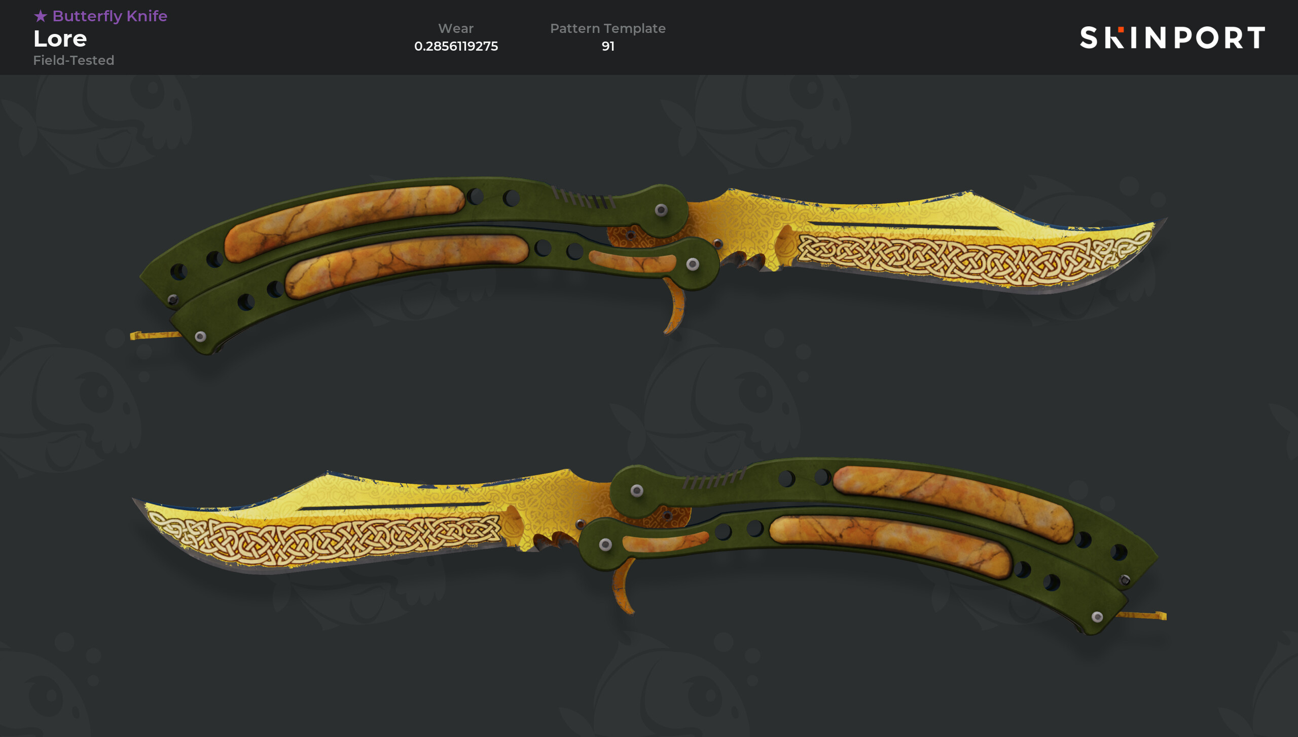Butterfly Knife | Lore (Field-Tested) - Counter-Strike 2 - Skinport