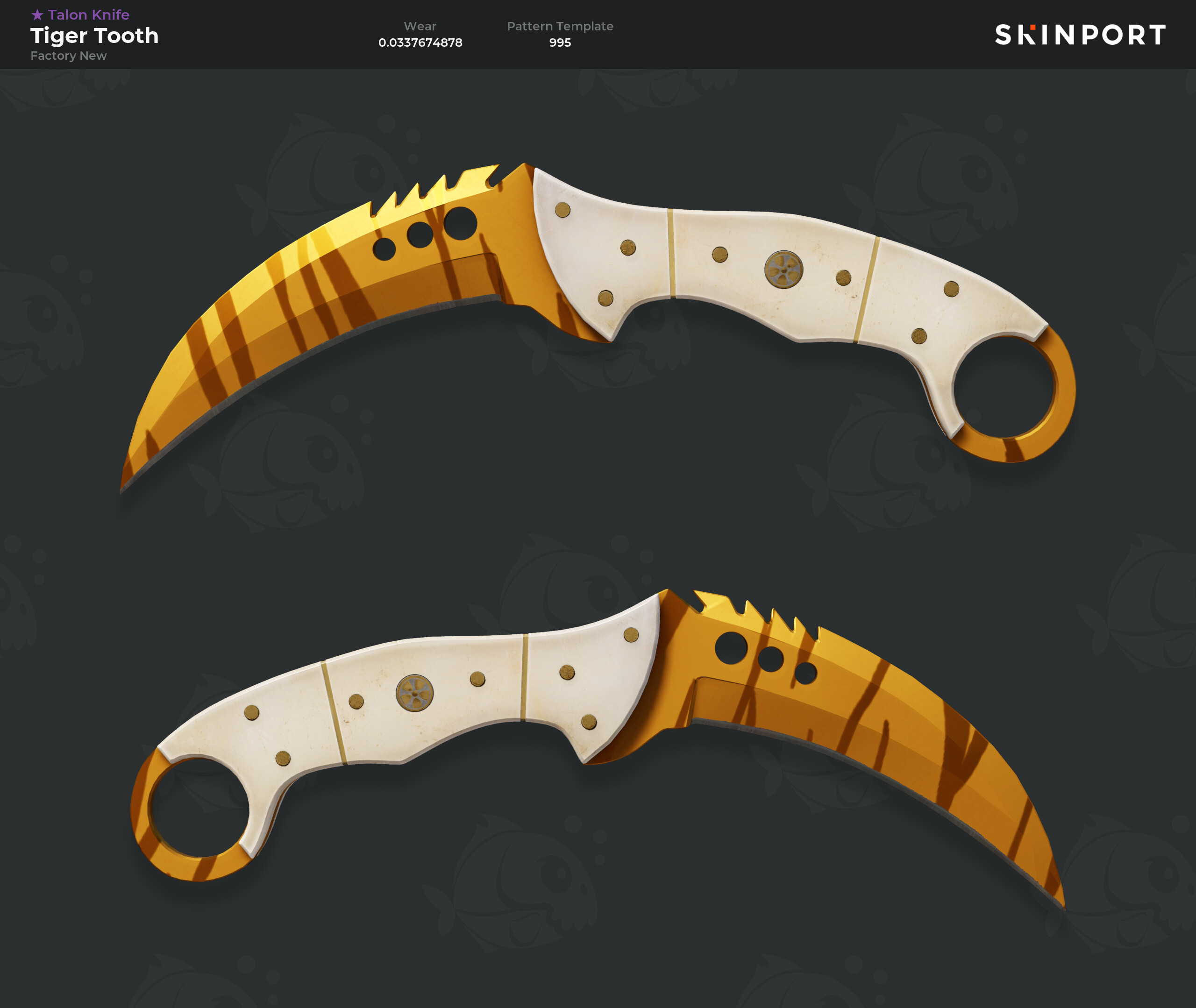 Talon Knife | Tiger Tooth (Factory New) - Counter-Strike 2 - Skinport