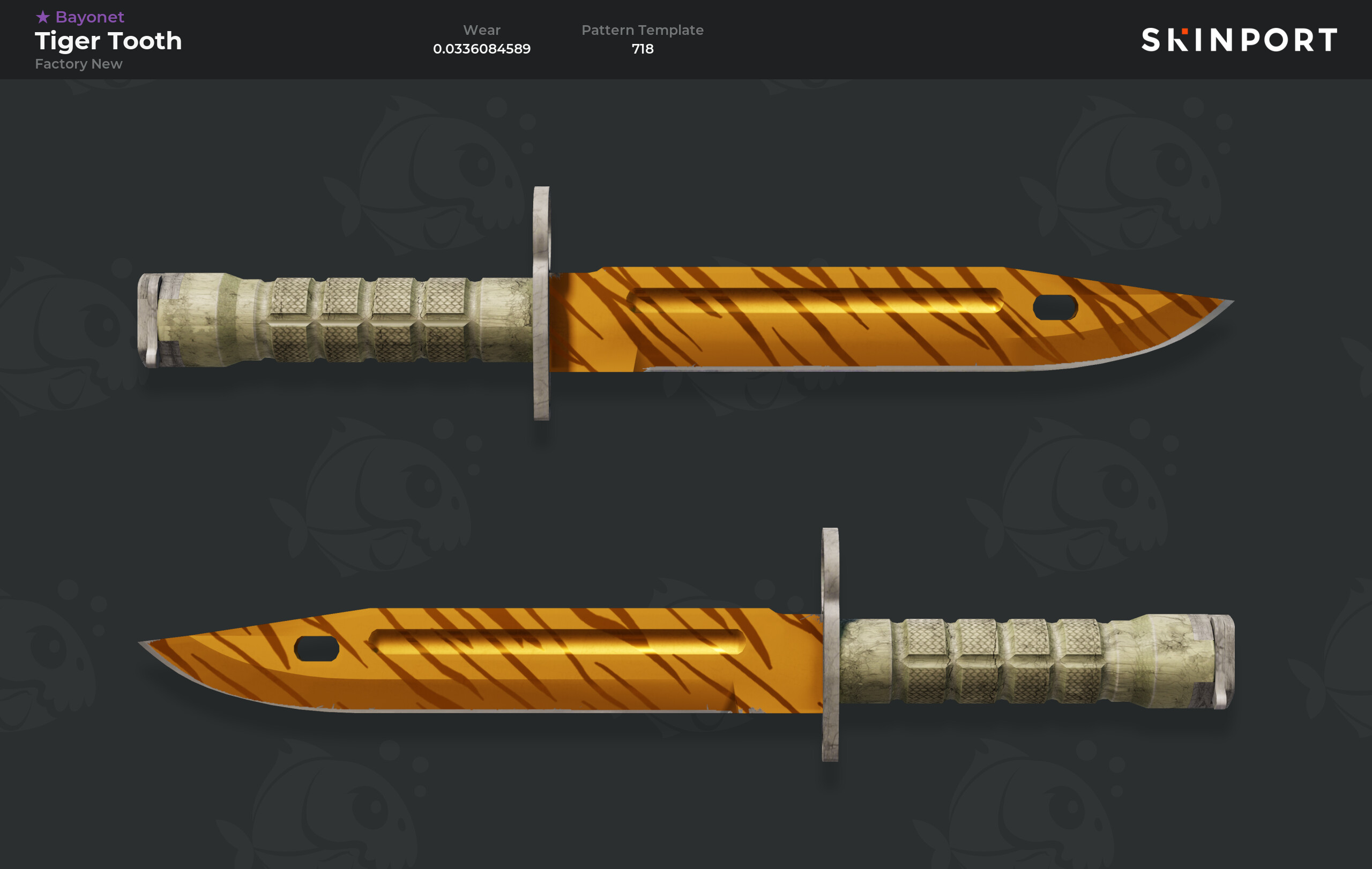 Bayonet | Tiger Tooth (Factory New) - Counter-Strike 2 - Skinport