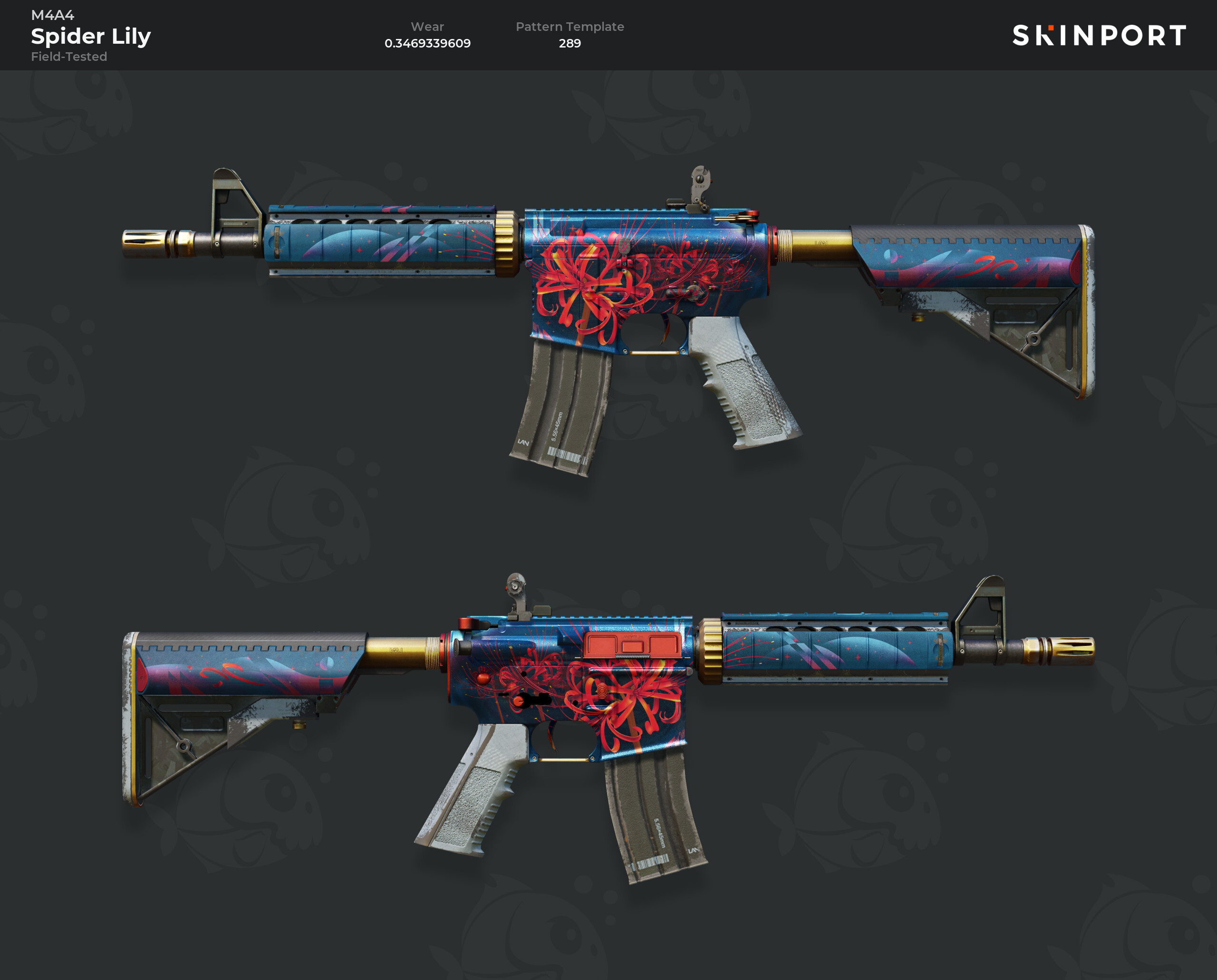 M4A4 | Spider Lily (Field-Tested) - Counter-Strike 2 - Skinport