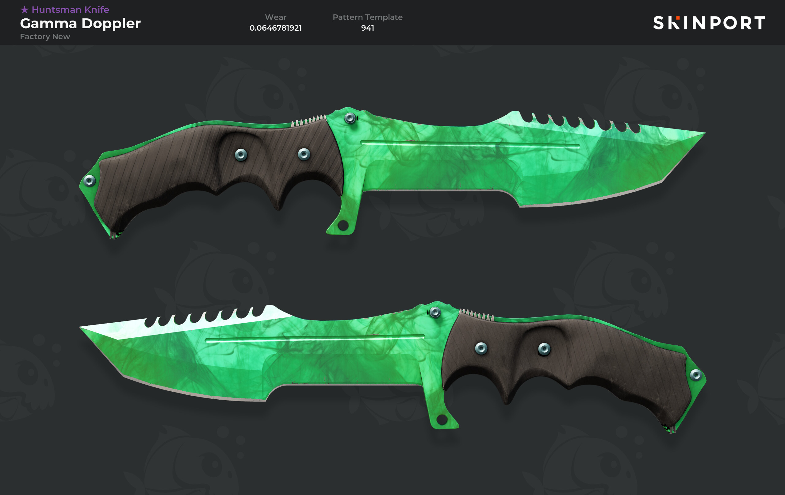 Huntsman Knife | Gamma Doppler (Factory New) - Counter-Strike 2 - Skinport