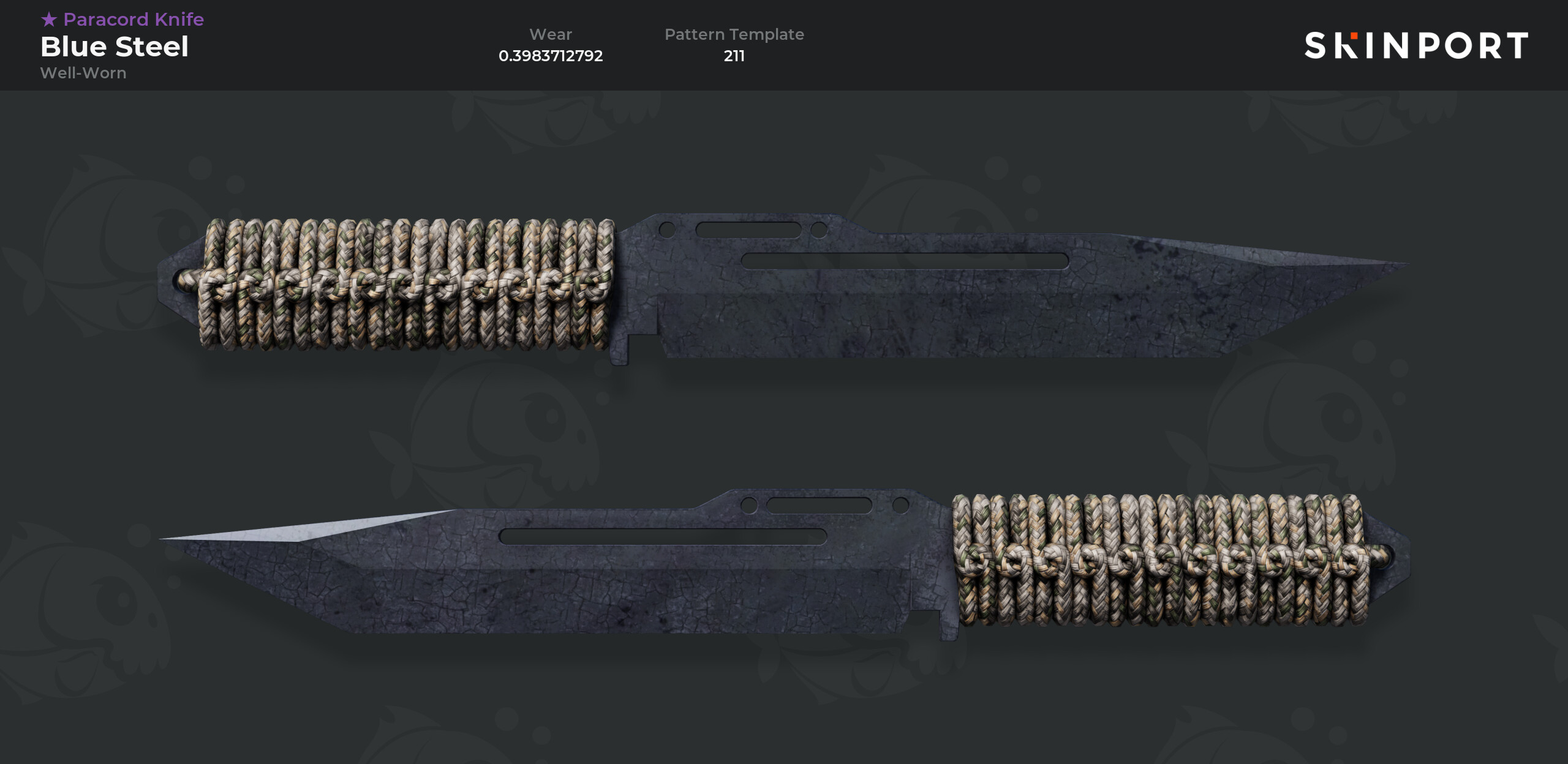 Paracord Knife | Blue Steel (Well-Worn) - Counter-Strike 2 - Skinport