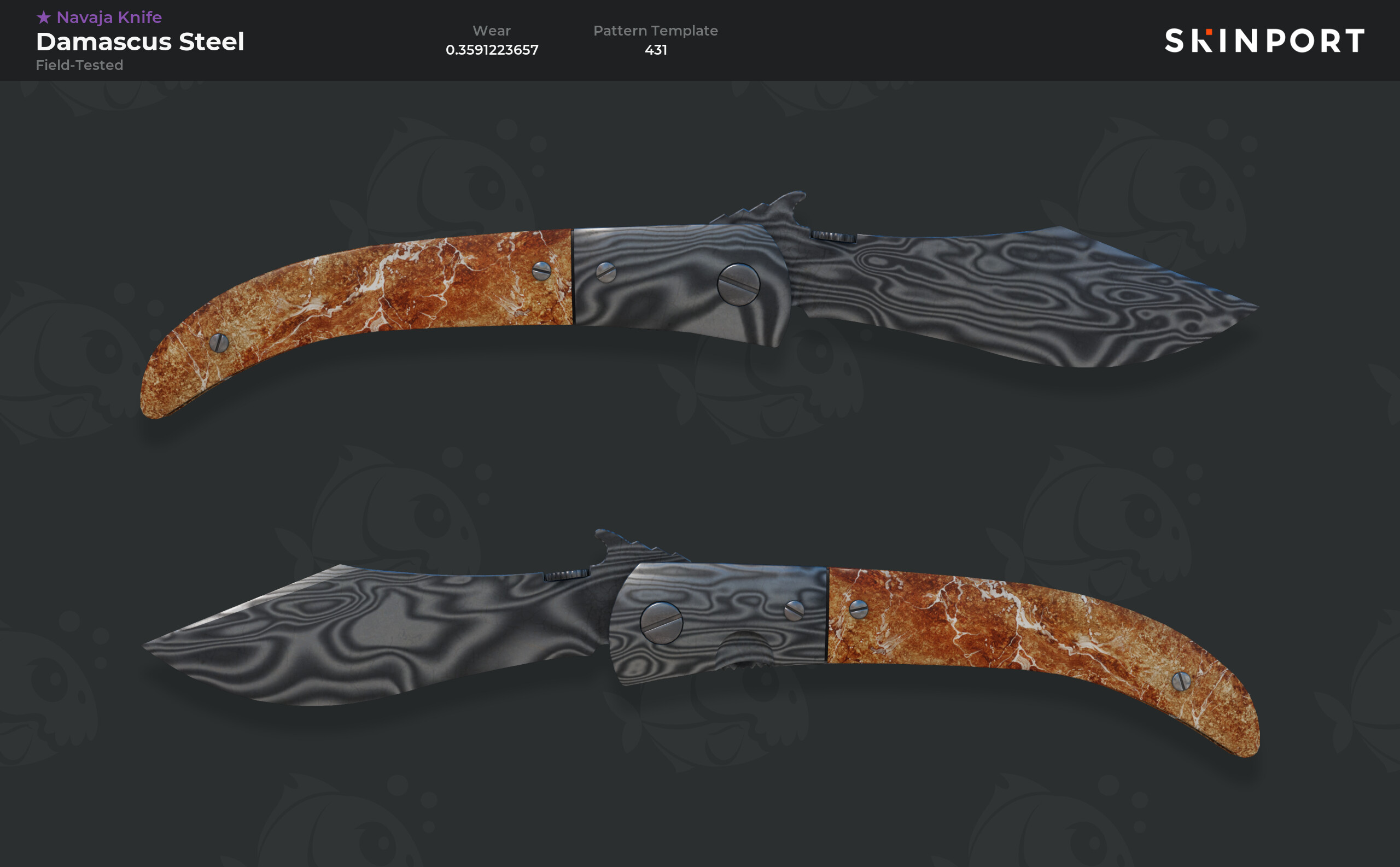 Navaja Knife | Damascus Steel (Field-Tested) - Counter-Strike 2 - Skinport