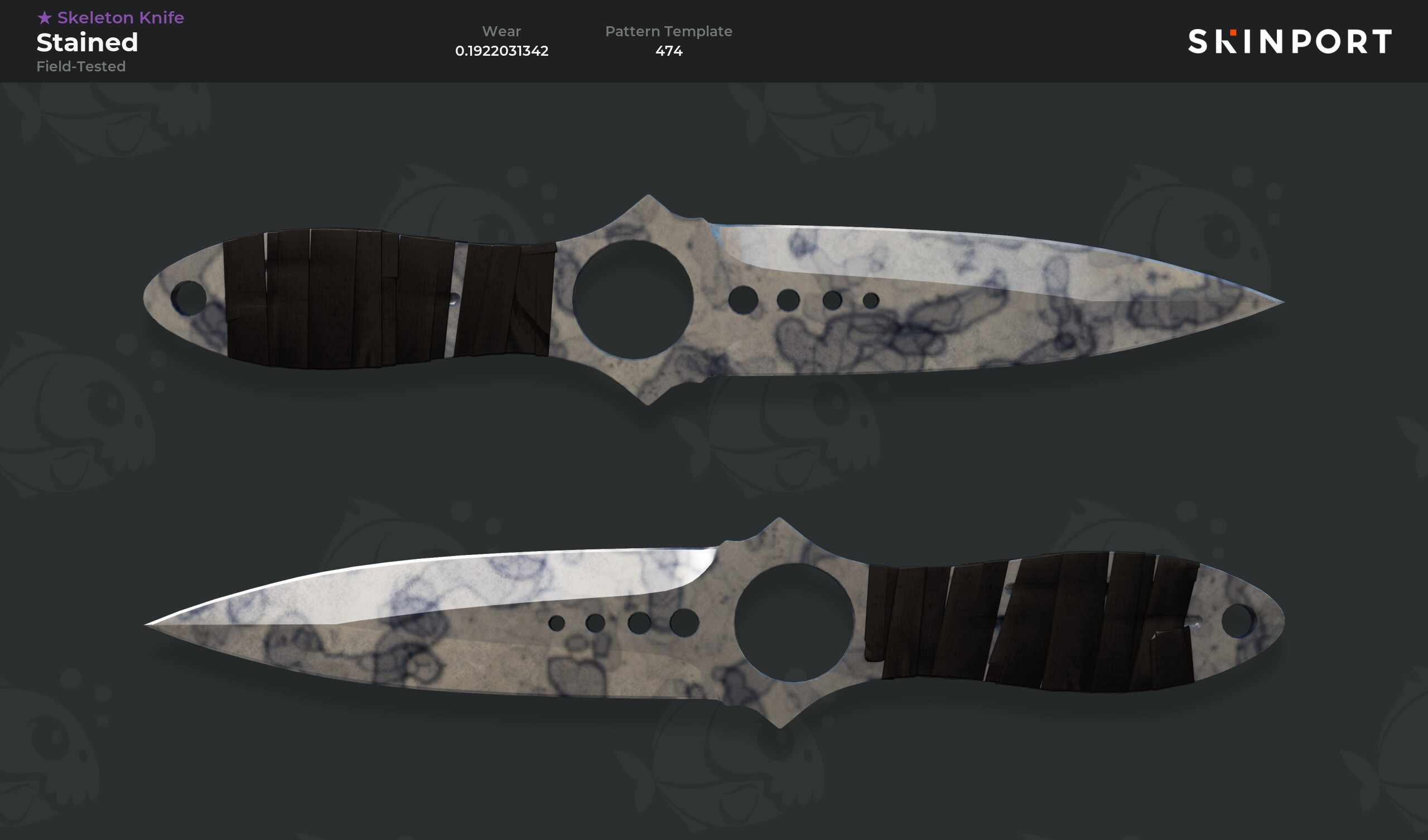 Skeleton Knife | Stained (Field-Tested) - Counter-Strike 2 - Skinport