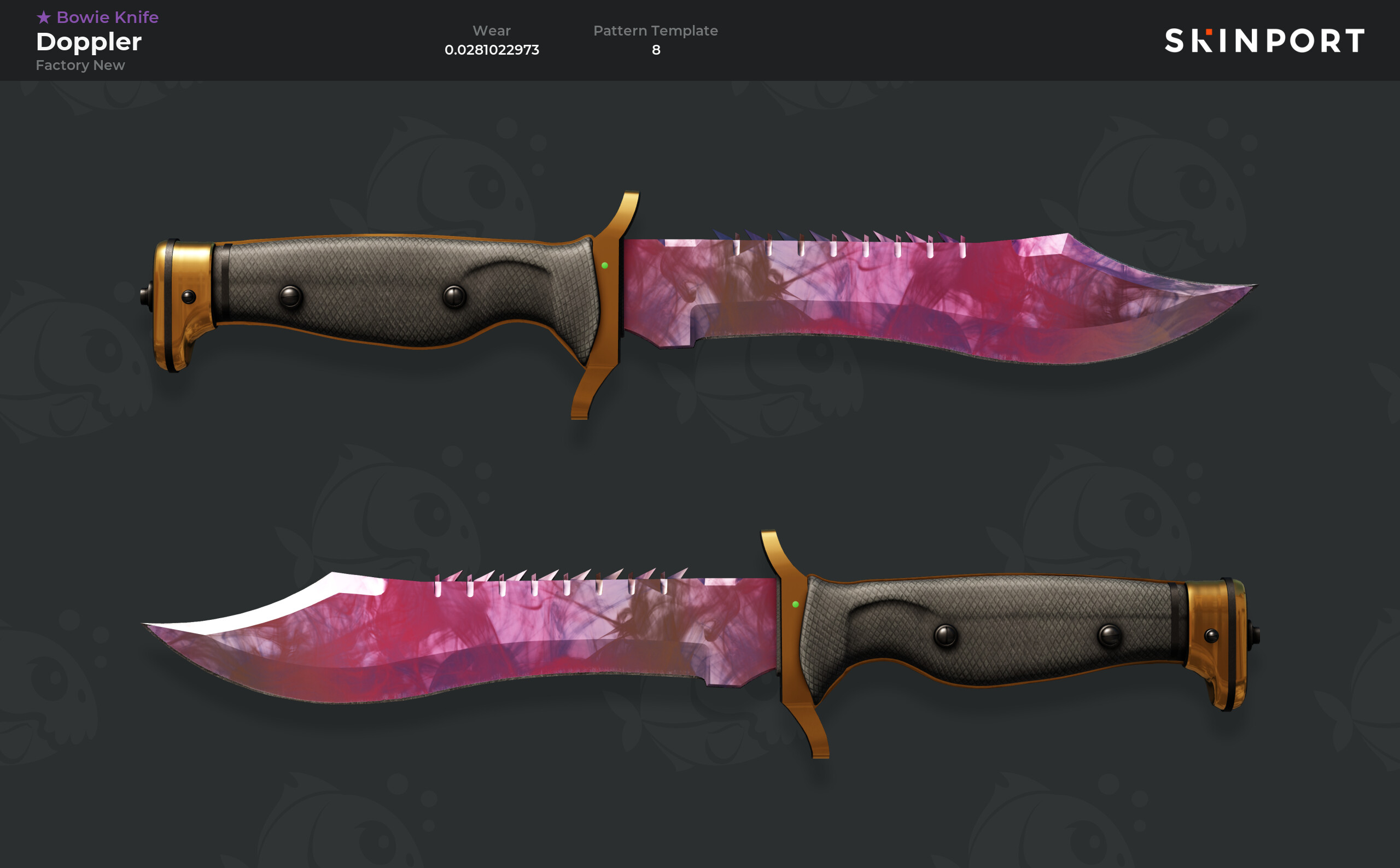 Bowie Knife | Doppler (Factory New) - Counter-Strike 2 - Skinport