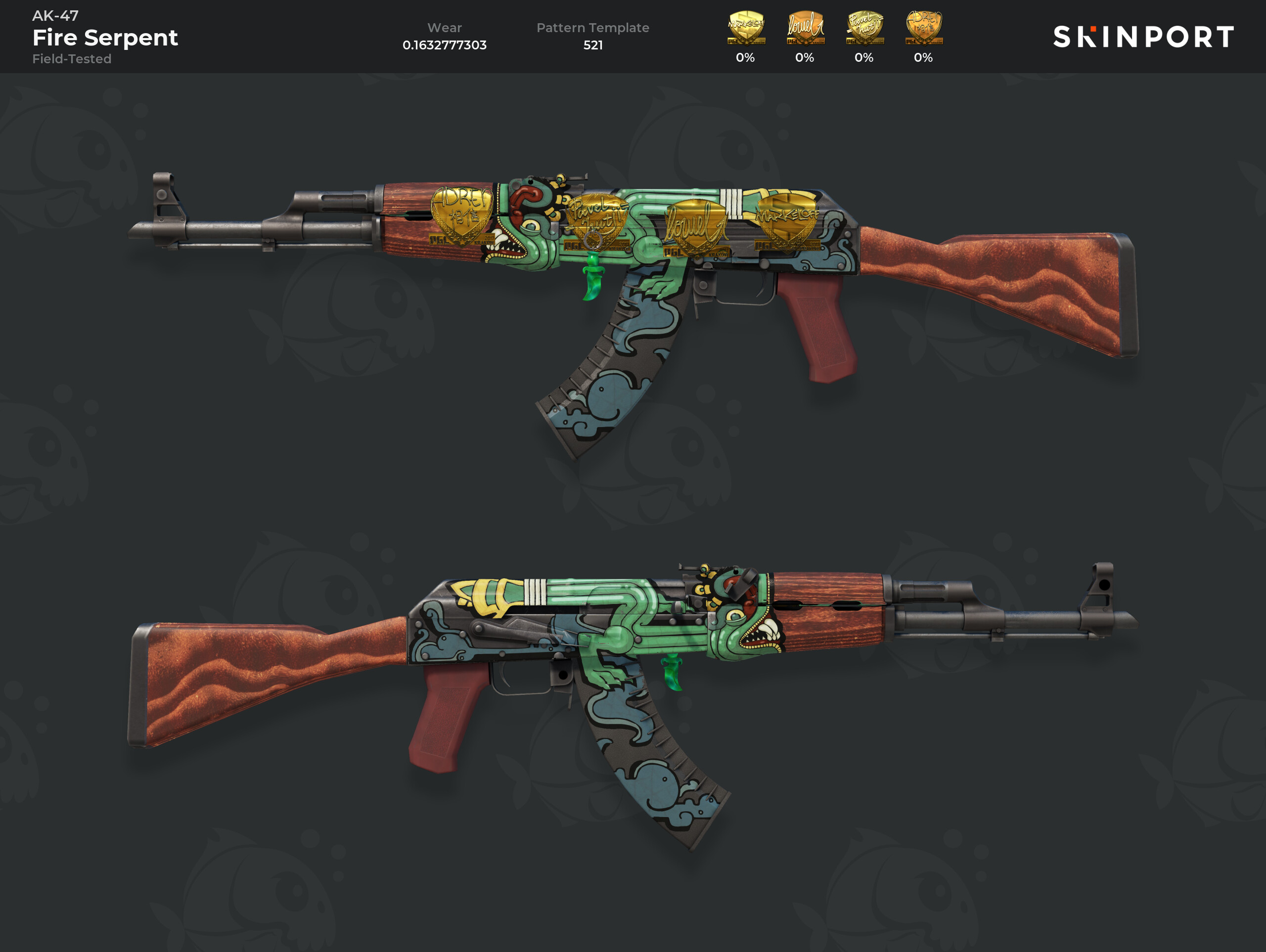 AK-47 | Feuerschlange (Einsatzerprobt) - Counter-Strike 2 - Skinport