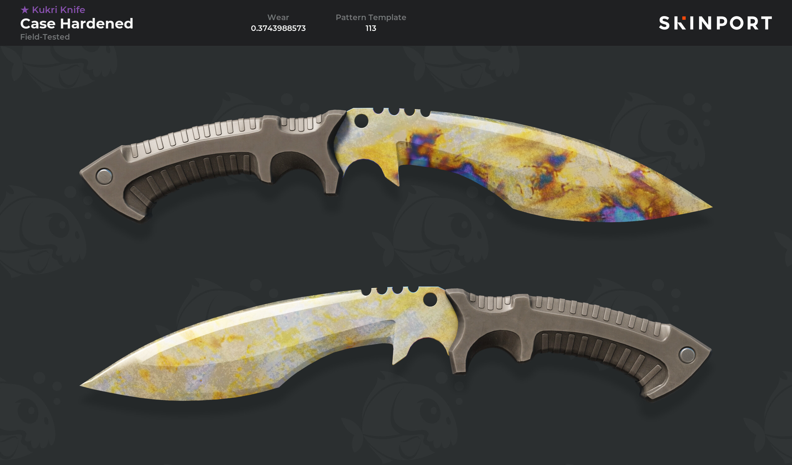 Kukri Knife | Case Hardened (Field-Tested) - Counter-Strike 2 - Skinport