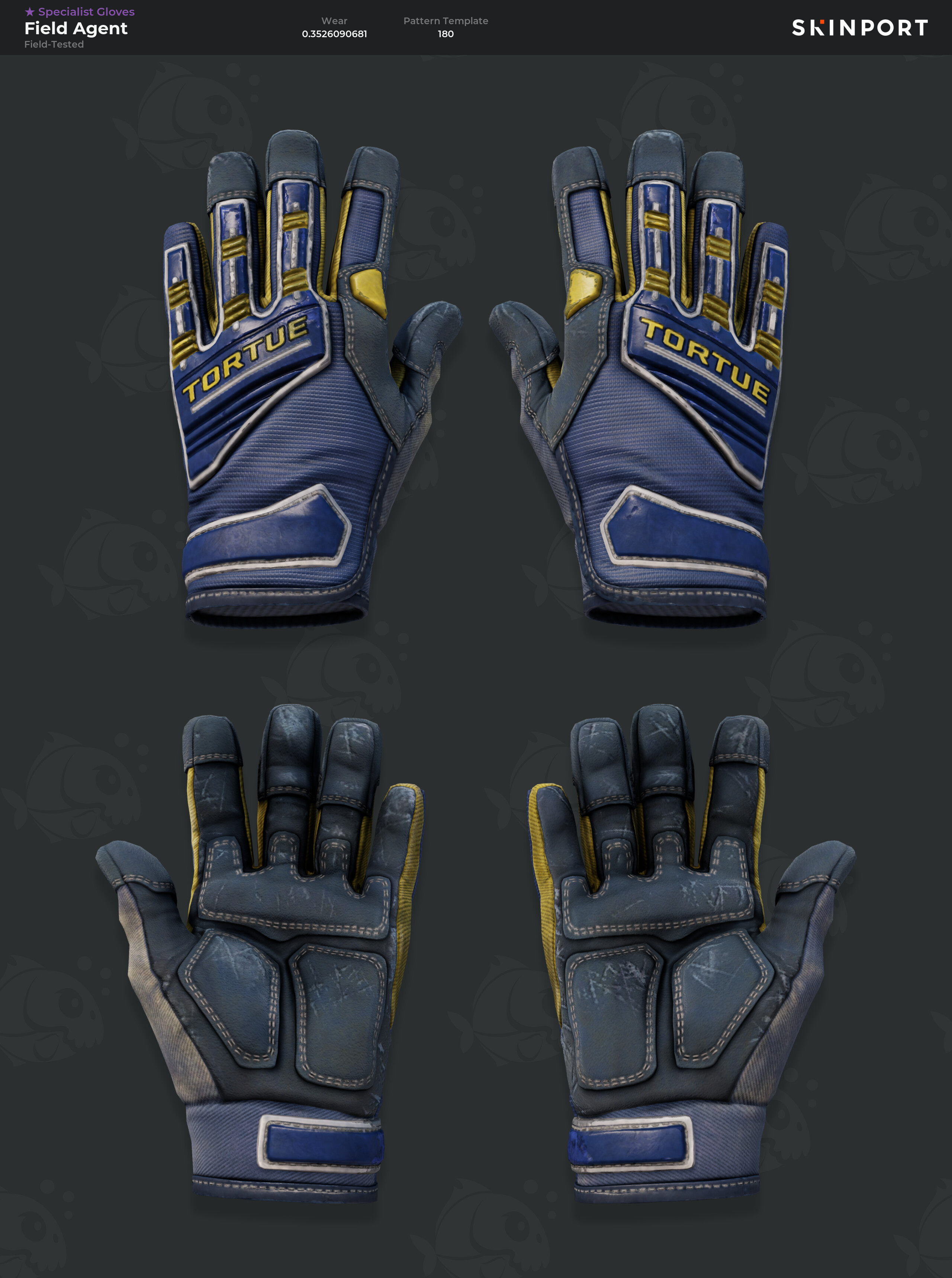 Specialist Gloves | Field Agent (Field-Tested) - Counter-Strike 2 ...