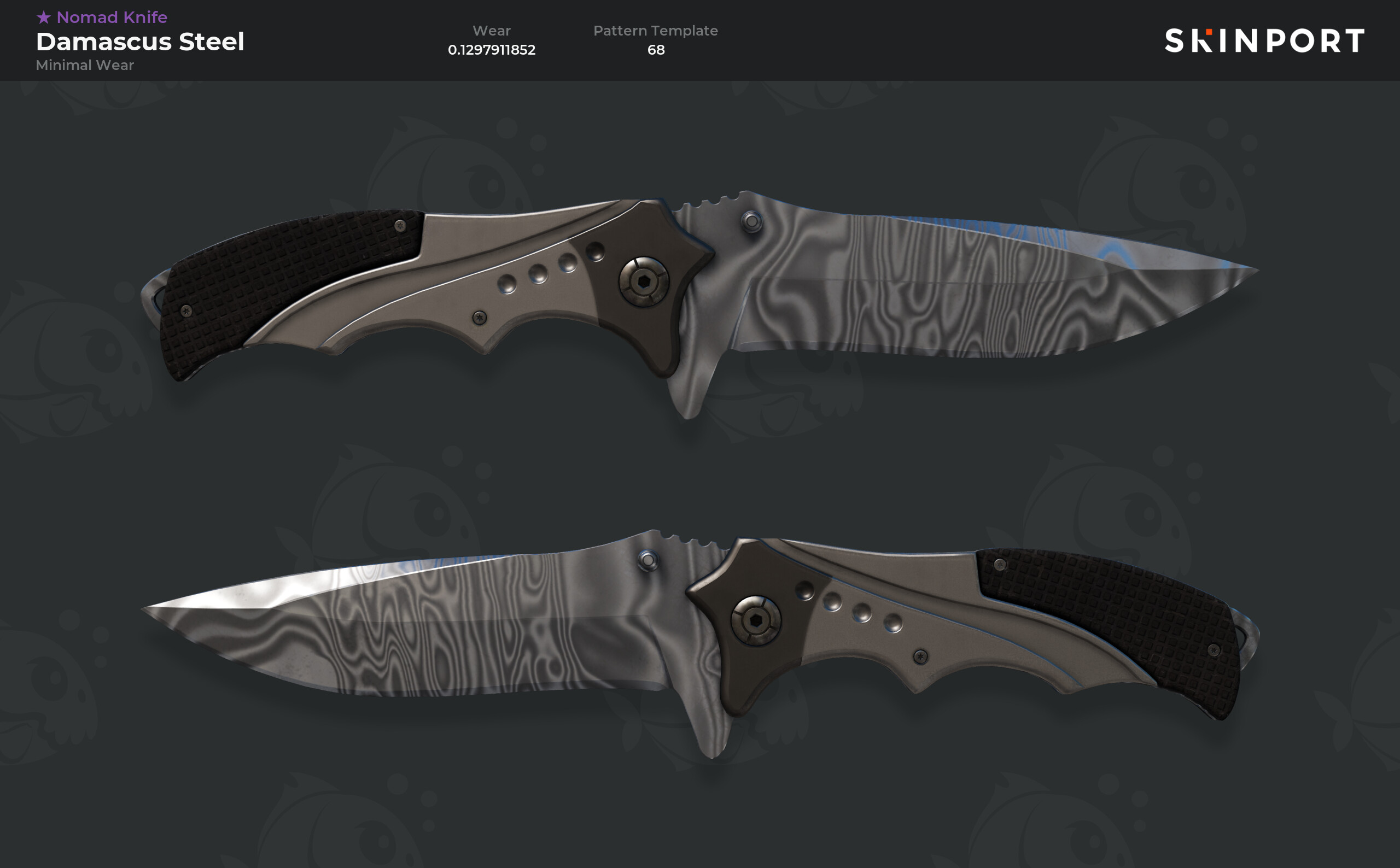 Nomad Knife | Damascus Steel (Minimal Wear) - Counter-Strike 2 - Skinport