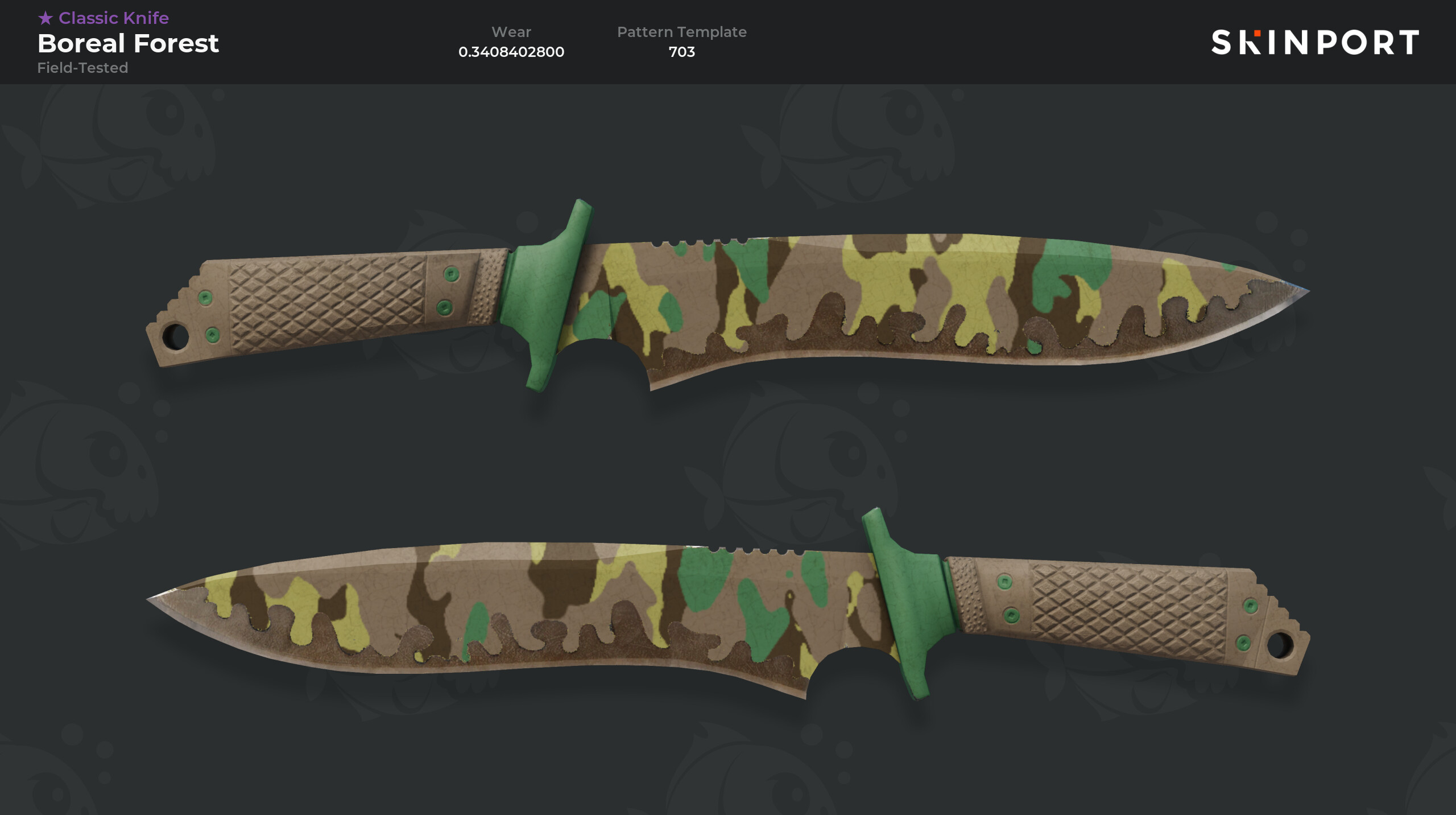 Classic Knife | Boreal Forest (Field-Tested) - Counter-Strike 2 - Skinport