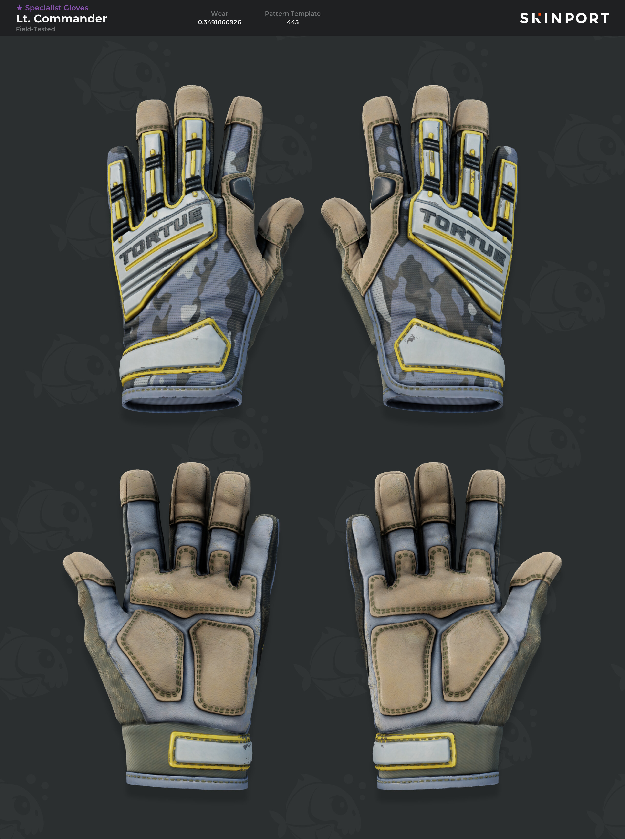 Specialist Gloves | Lt. Commander (Field-Tested) - Counter-Strike 2 ...