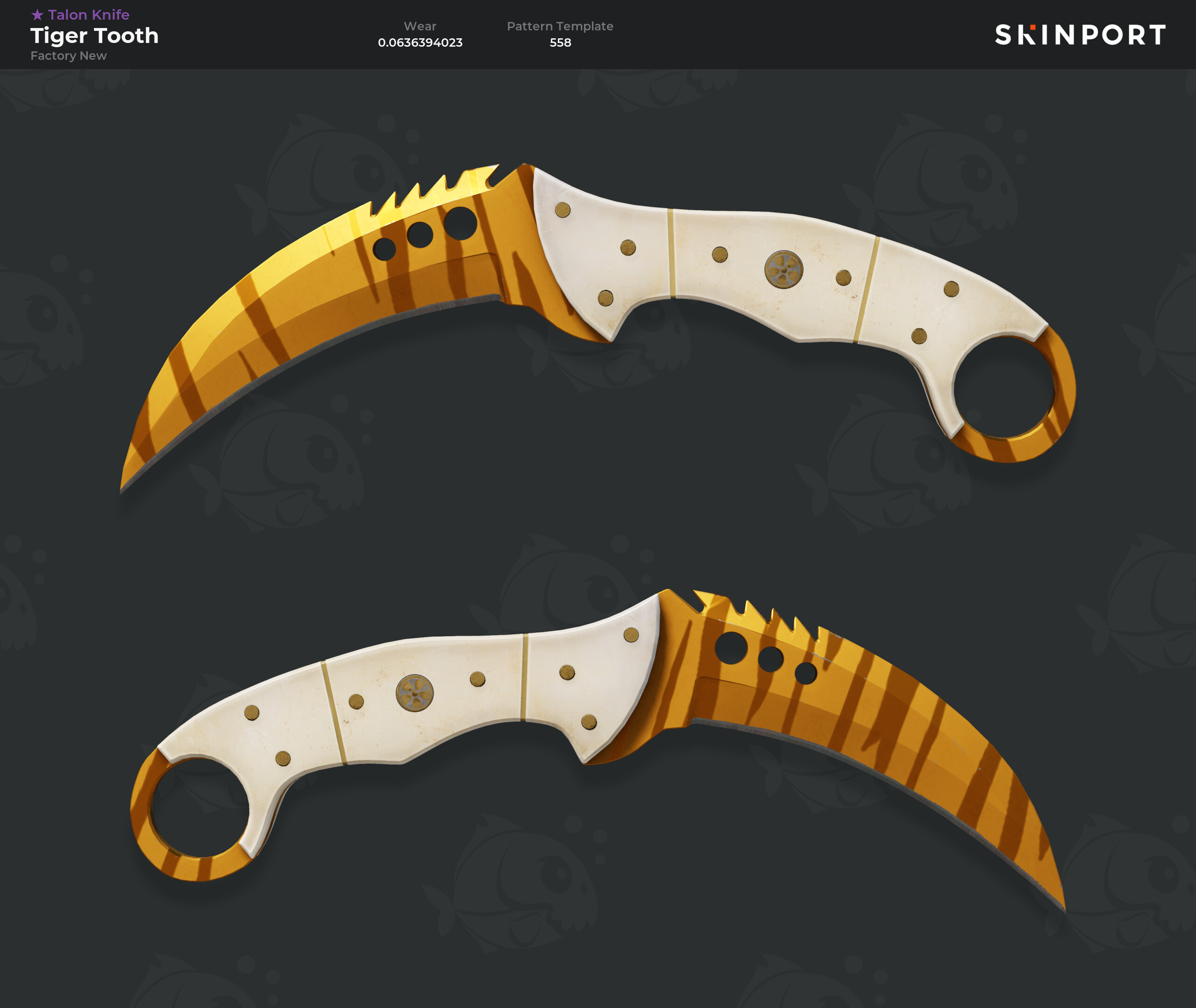 Talon Knife | Tiger Tooth (Factory New) - Counter-Strike 2 - Skinport