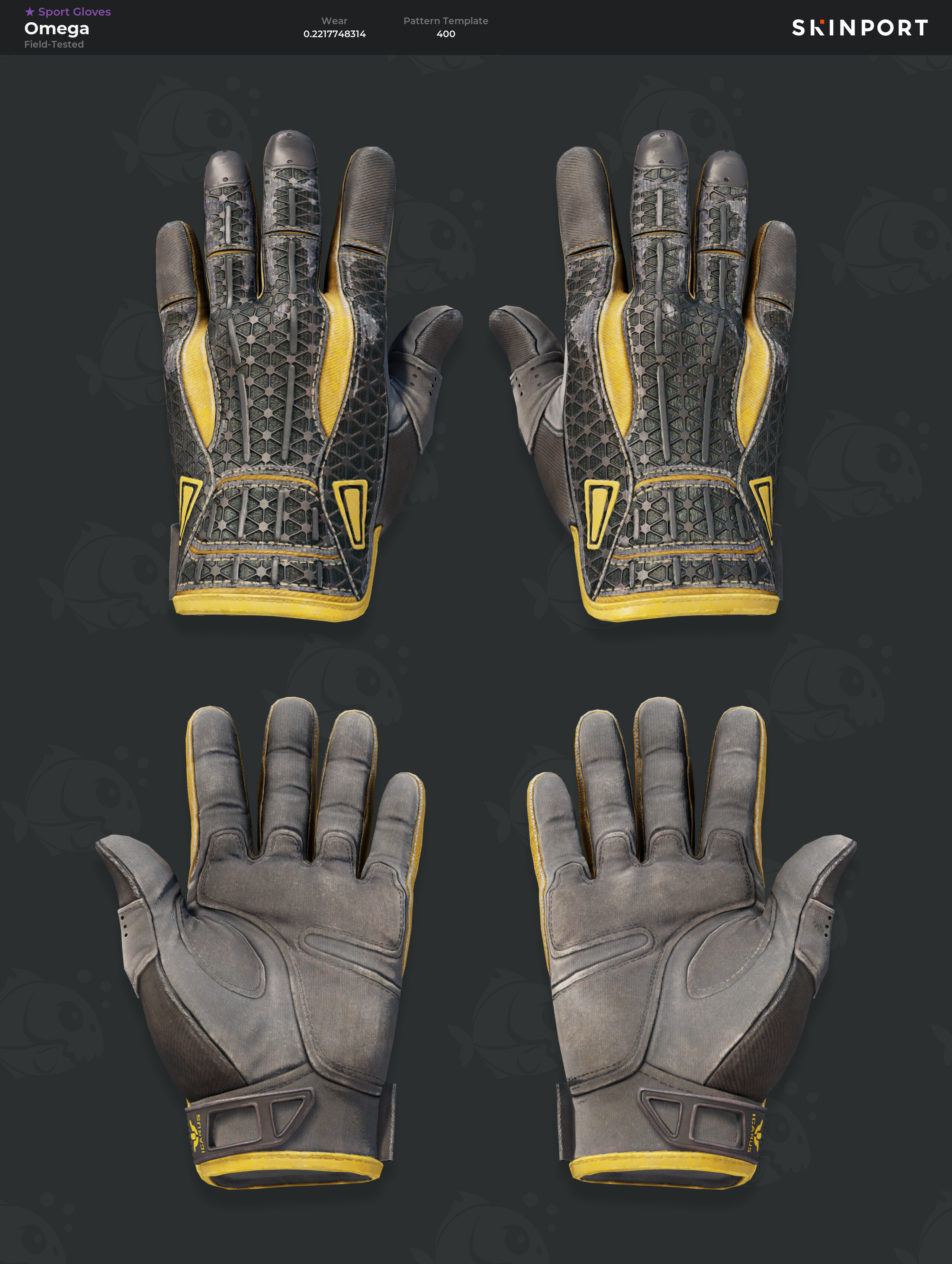 Sport Gloves | Omega (Field-Tested) - Counter-Strike 2 - Skinport