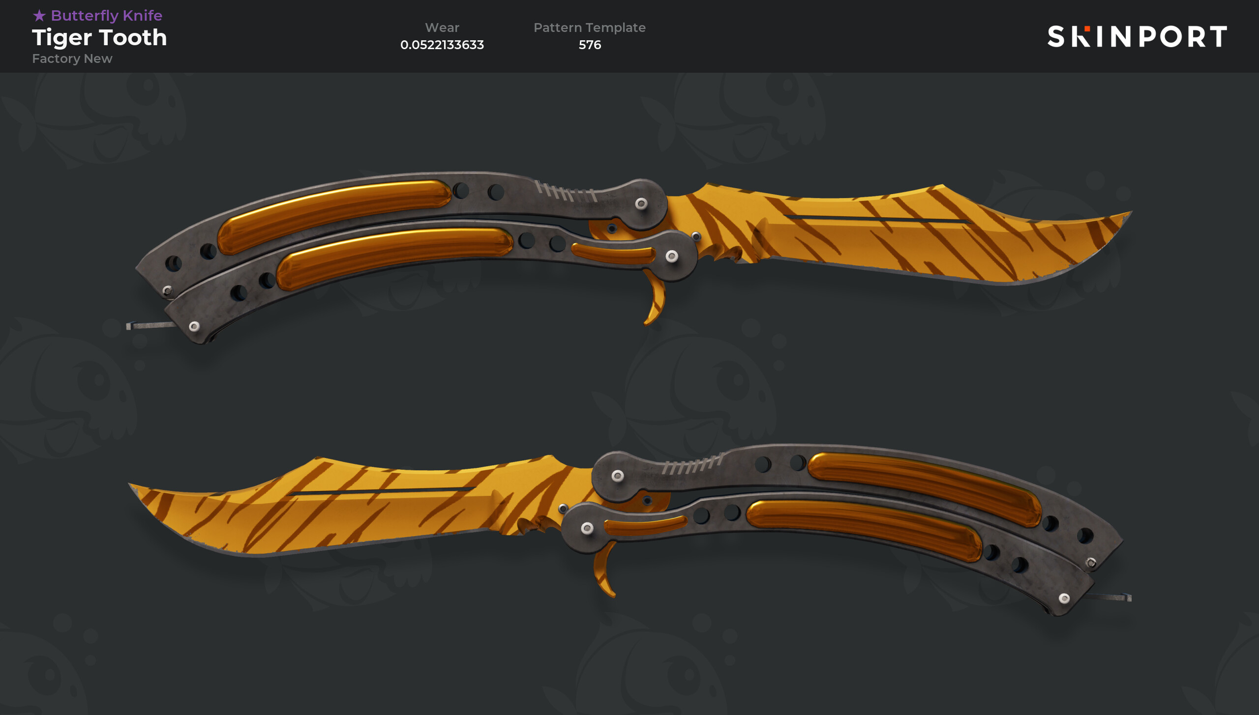 Butterfly Knife | Tiger Tooth (Factory New) - Counter-Strike 2 - Skinport